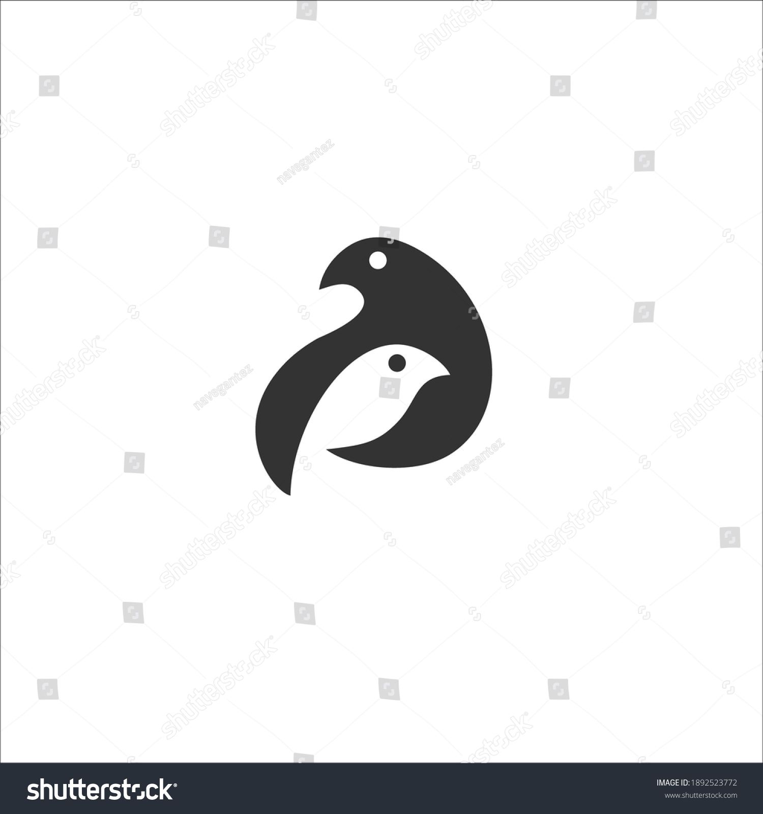 Bird Symbol Logo Vector Illustration Stock Vector (Royalty Free ...