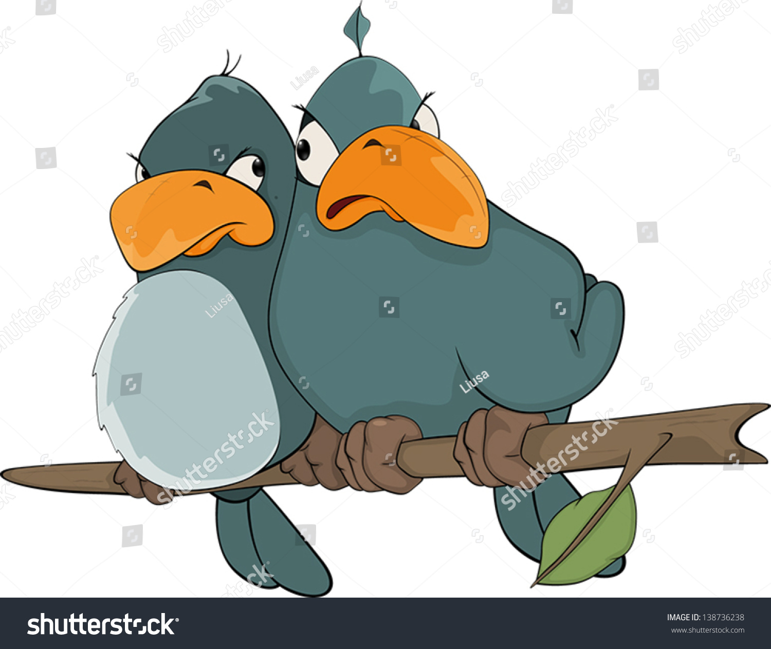 Birdies Cartoon Stock Vector (Royalty Free) 138736238 | Shutterstock