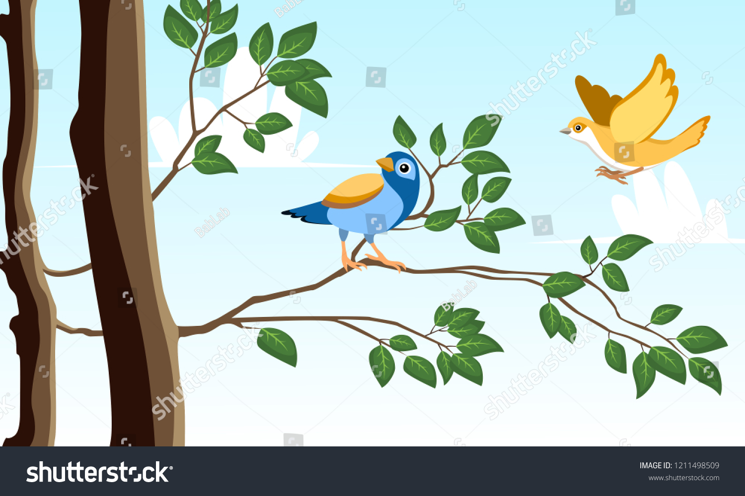 Cartoon birds tree : 112 569 images, photos et images vectorielles de ...