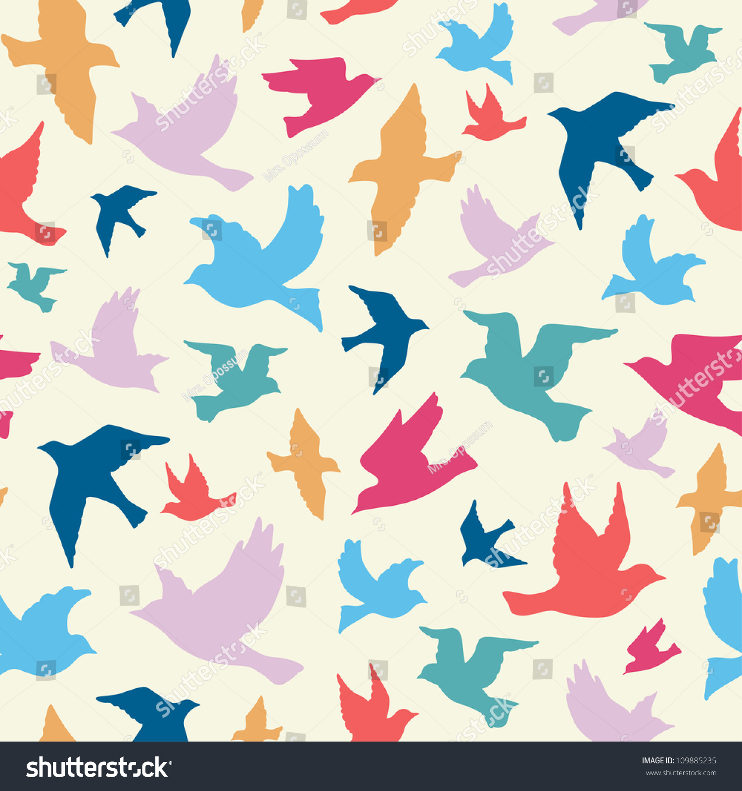 Birds Seamless Pattern Colorful Texture On Stock Vector (Royalty Free ... Birds Seamless Pattern Colorful Texture On Stock Vector (Royalty Free ...