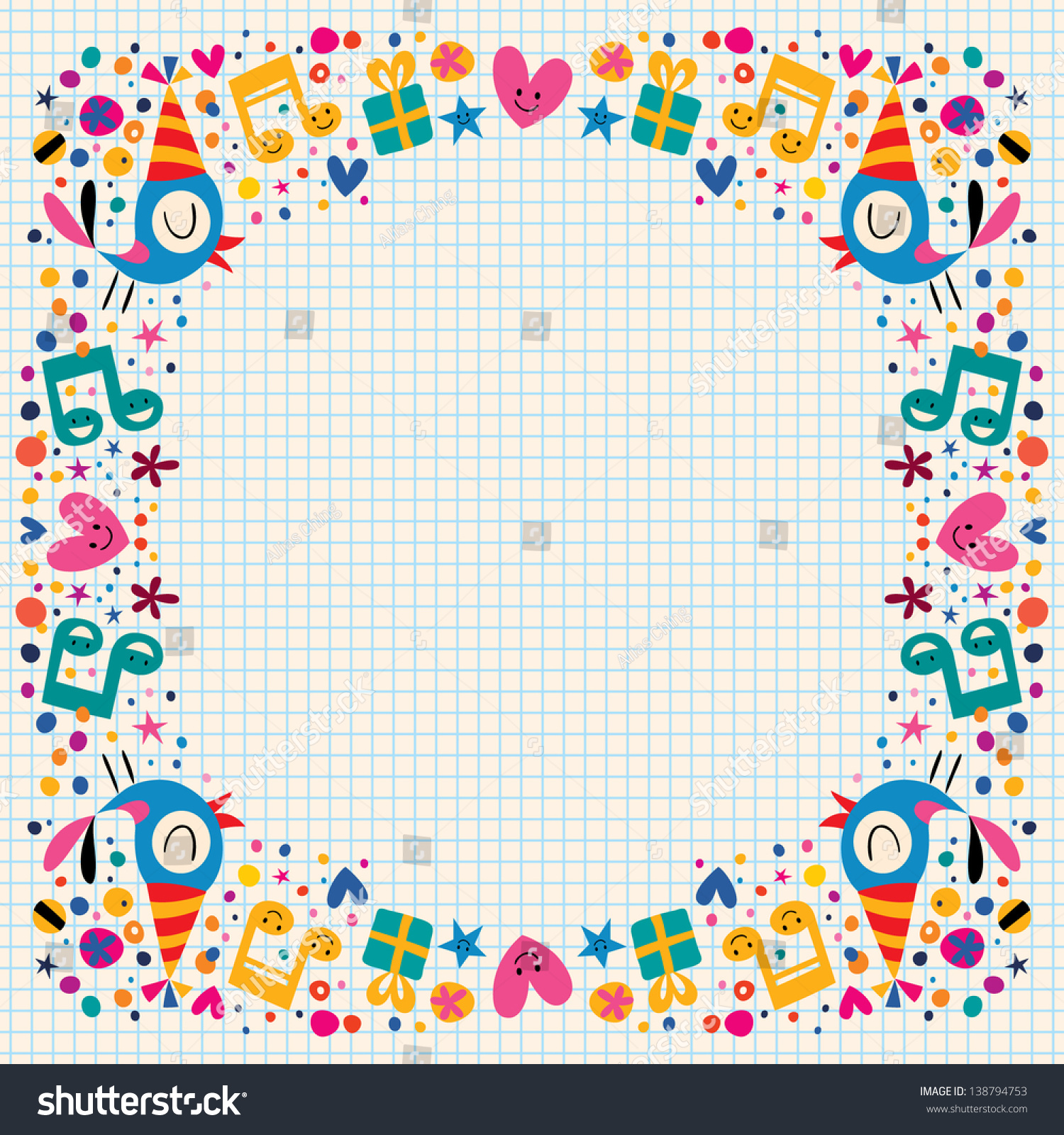 Birthday Border Stock Vector (Royalty Free) 138794753 | Shutterstock