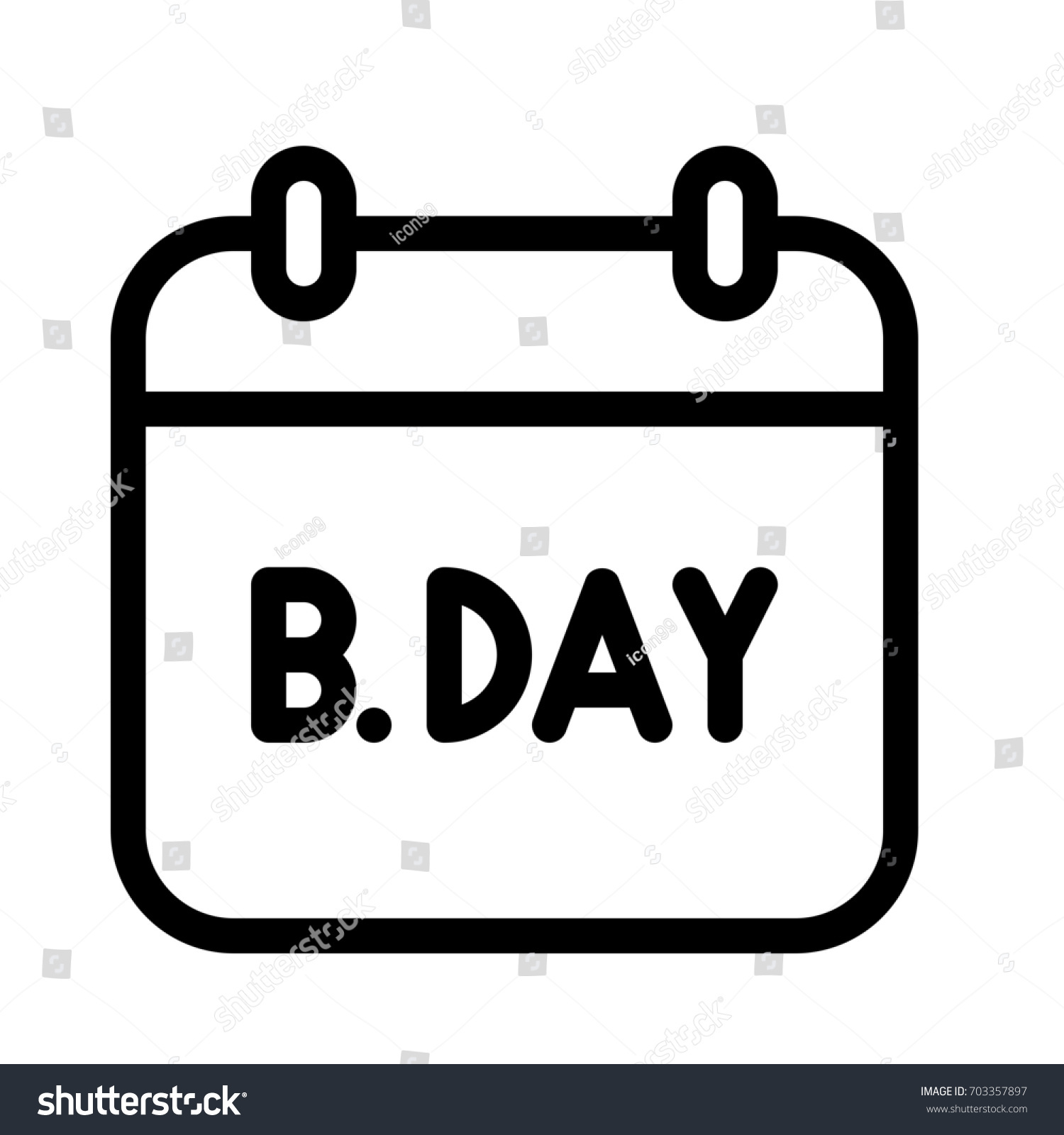 Birthday Calendar Stock Vector (Royalty Free) 703357897 | Shutterstock