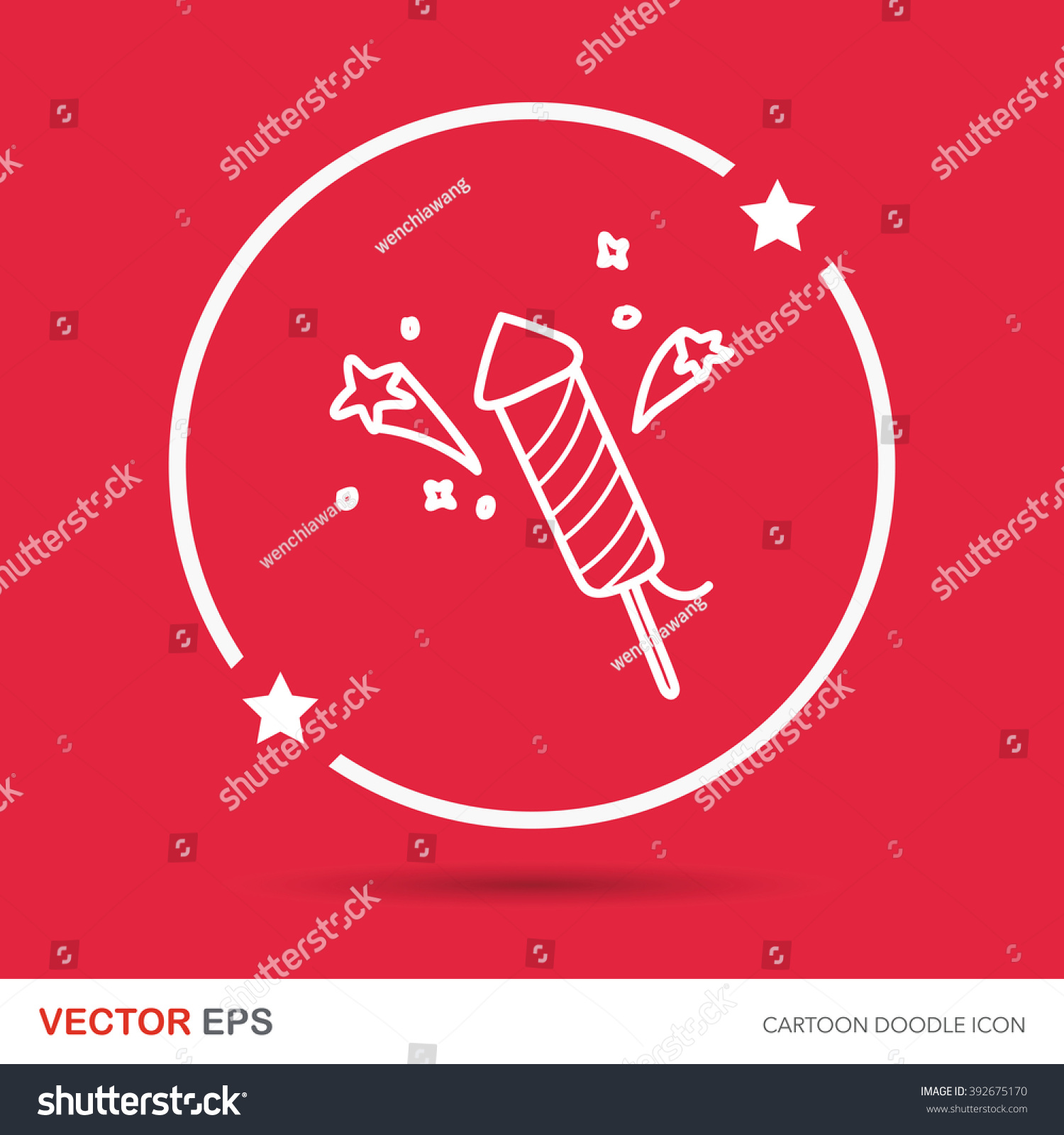 Birthday Cracker Doodle Stock Vector (Royalty Free) 392675170 ...
