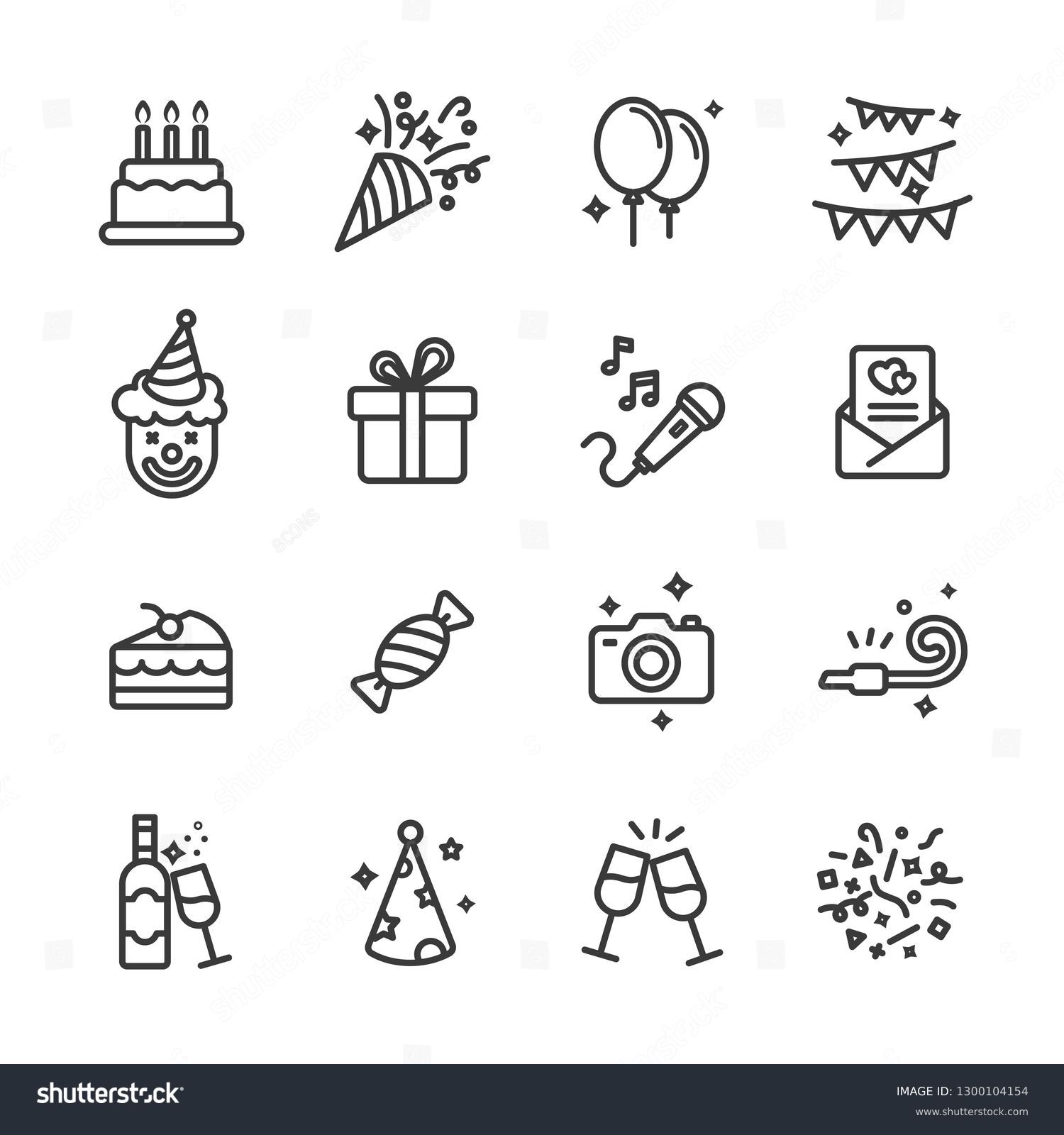 120,567 Kids party icons Images, Stock Photos & Vectors | Shutterstock