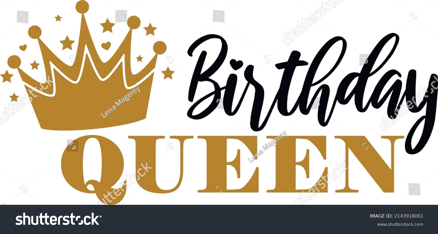 Birthday Queen Crown Isolated Vector Stock Vector (Royalty Free ...