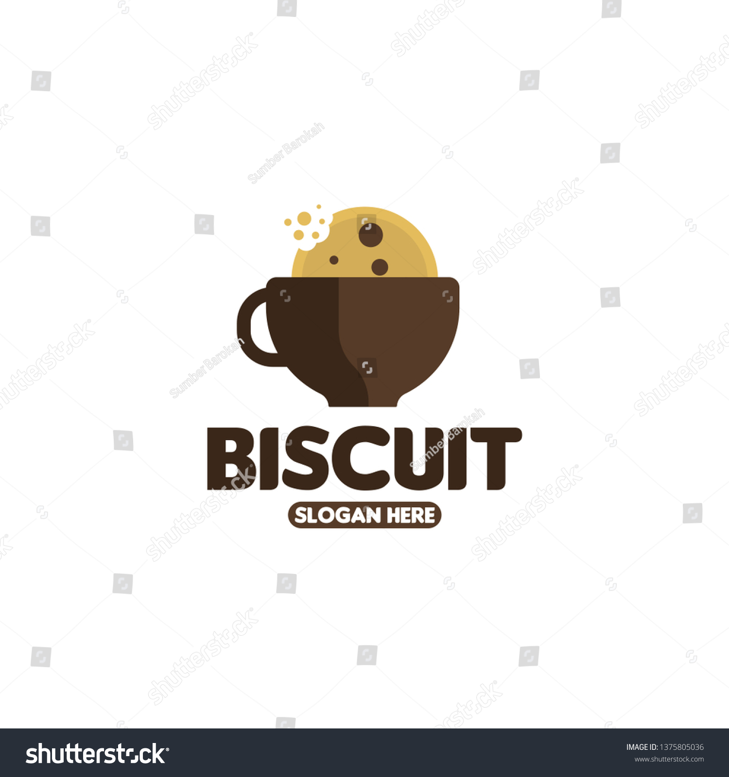 Biscuit Logo Template Cookies Logo Template Stock Vector (Royalty Free ...