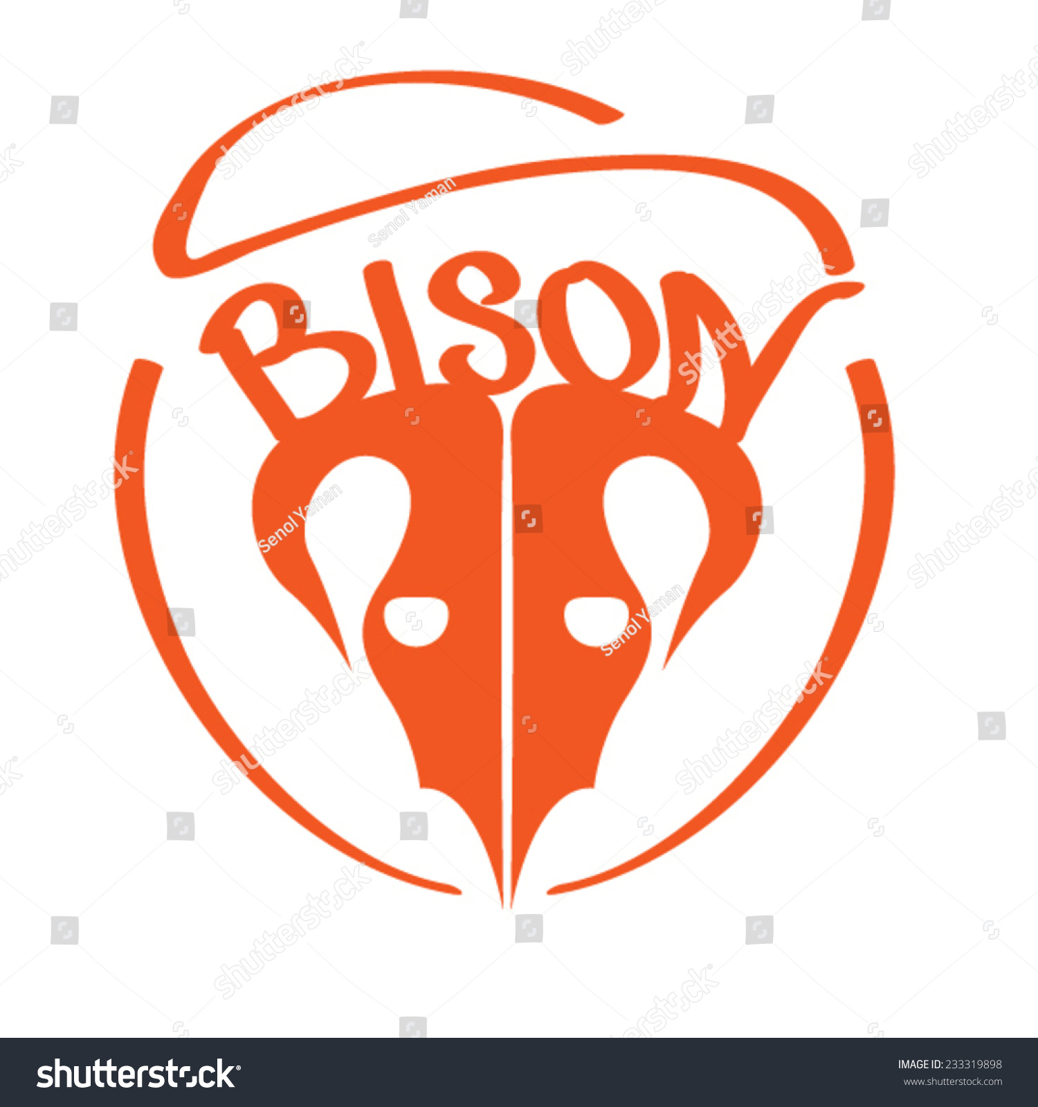 Bison Logo Design Stock Vector (Royalty Free) 233319898 | Shutterstock