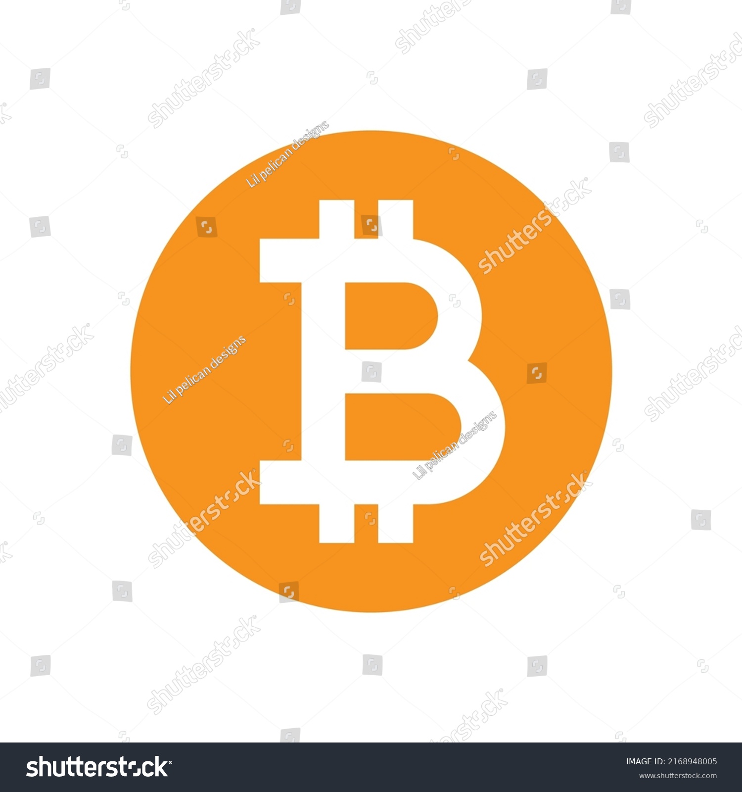 Bitcoin Logo Crypto Currency Btc Vector Stock Vector (Royalty Free ...