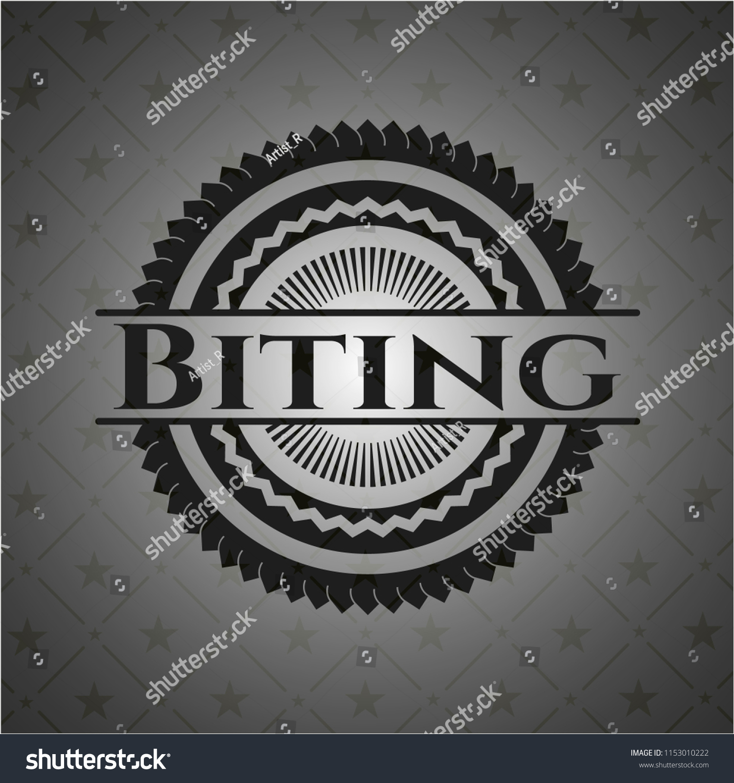 Biting Dark Emblem Stock Vector (Royalty Free) 1153010222 | Shutterstock