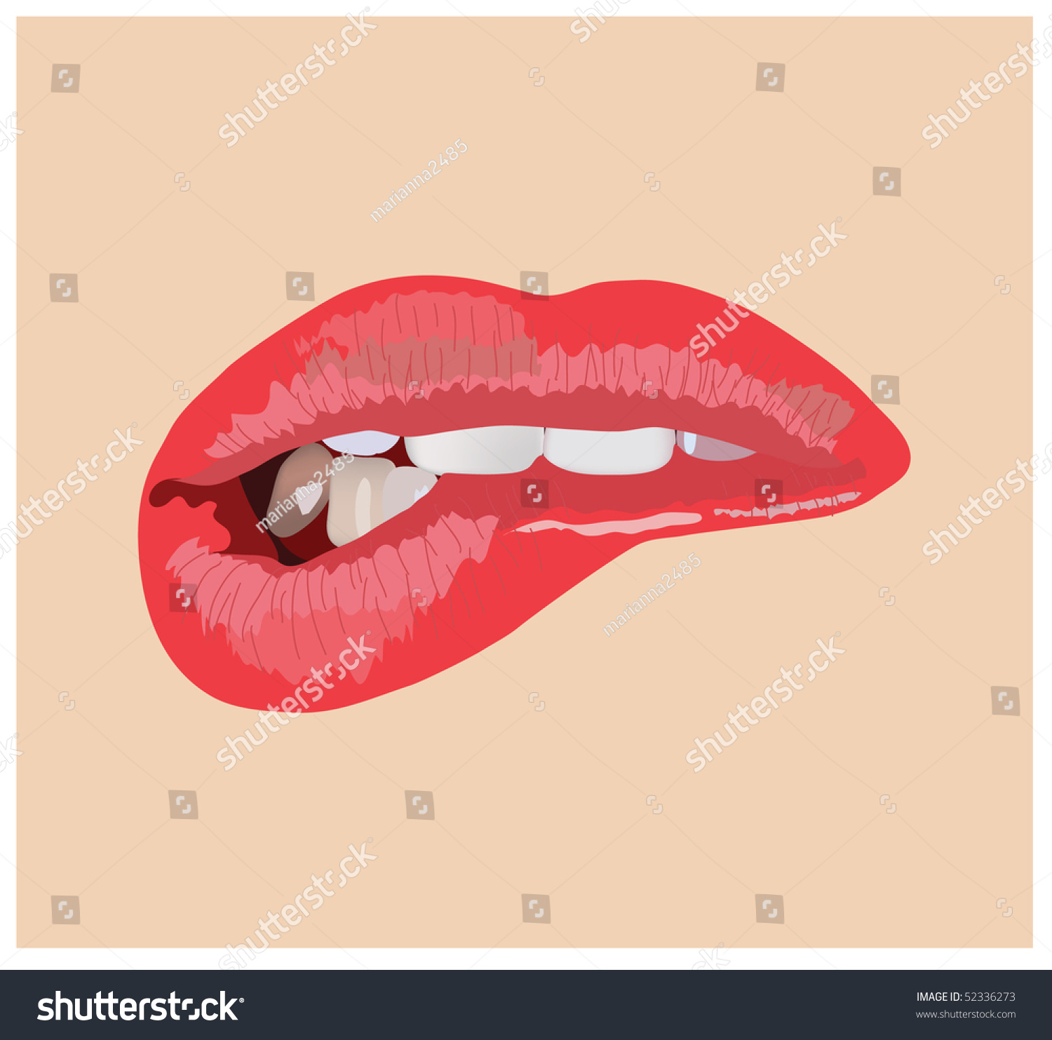 204 Man biting lip Stock Vectors, Images & Vector Art | Shutterstock
