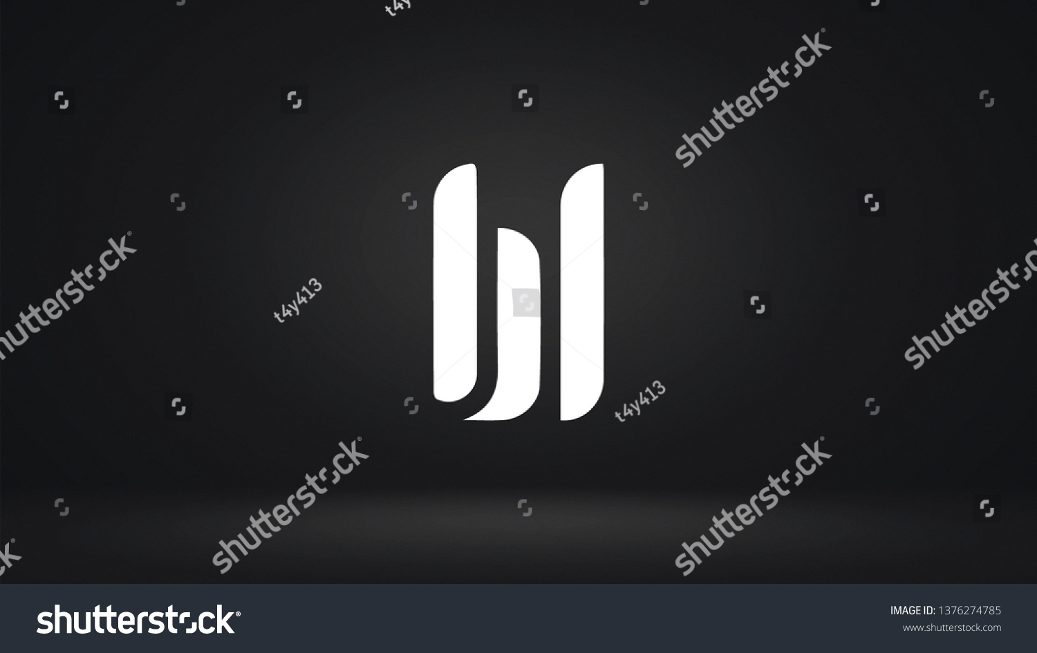 Bl Logo Design Template Vector Illustration Stock Vector (Royalty Free ...