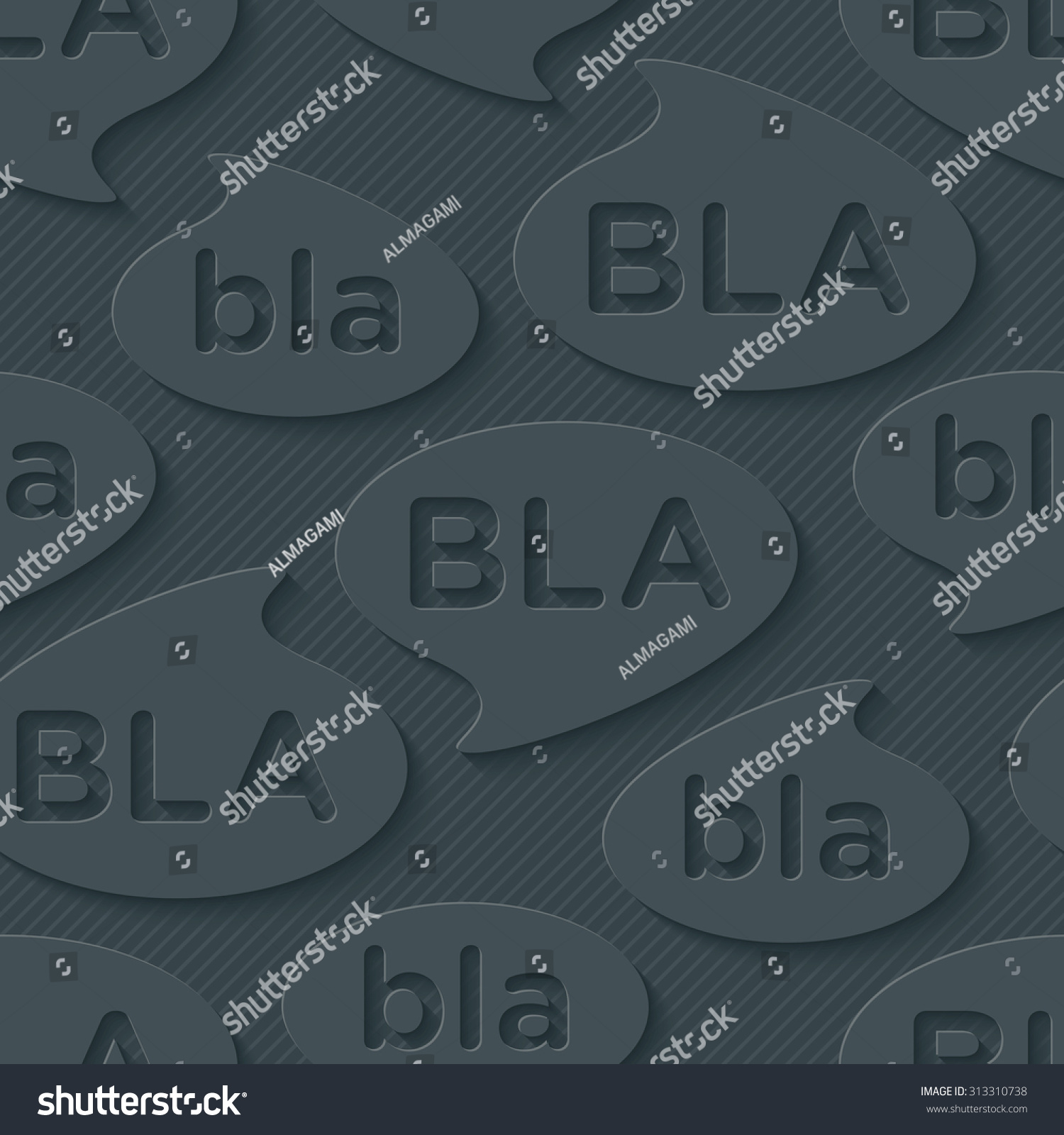 Blablabla Walpaper 3d Seamless Background Vector Stock Vector (Royalty ...