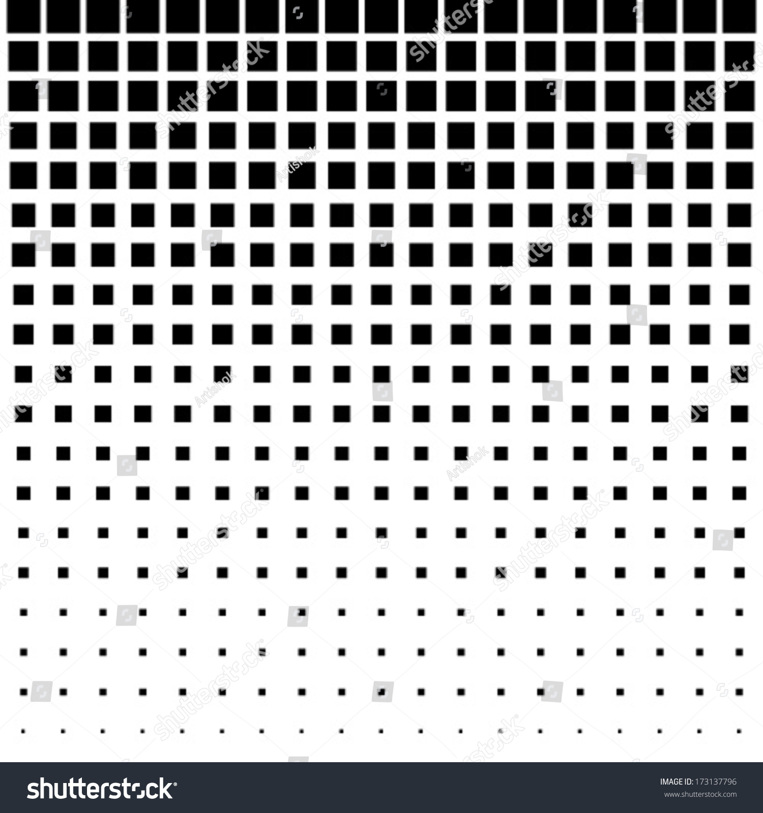 Black Abstract Halftone Square Dot Background Stock Vector (Royalty ...