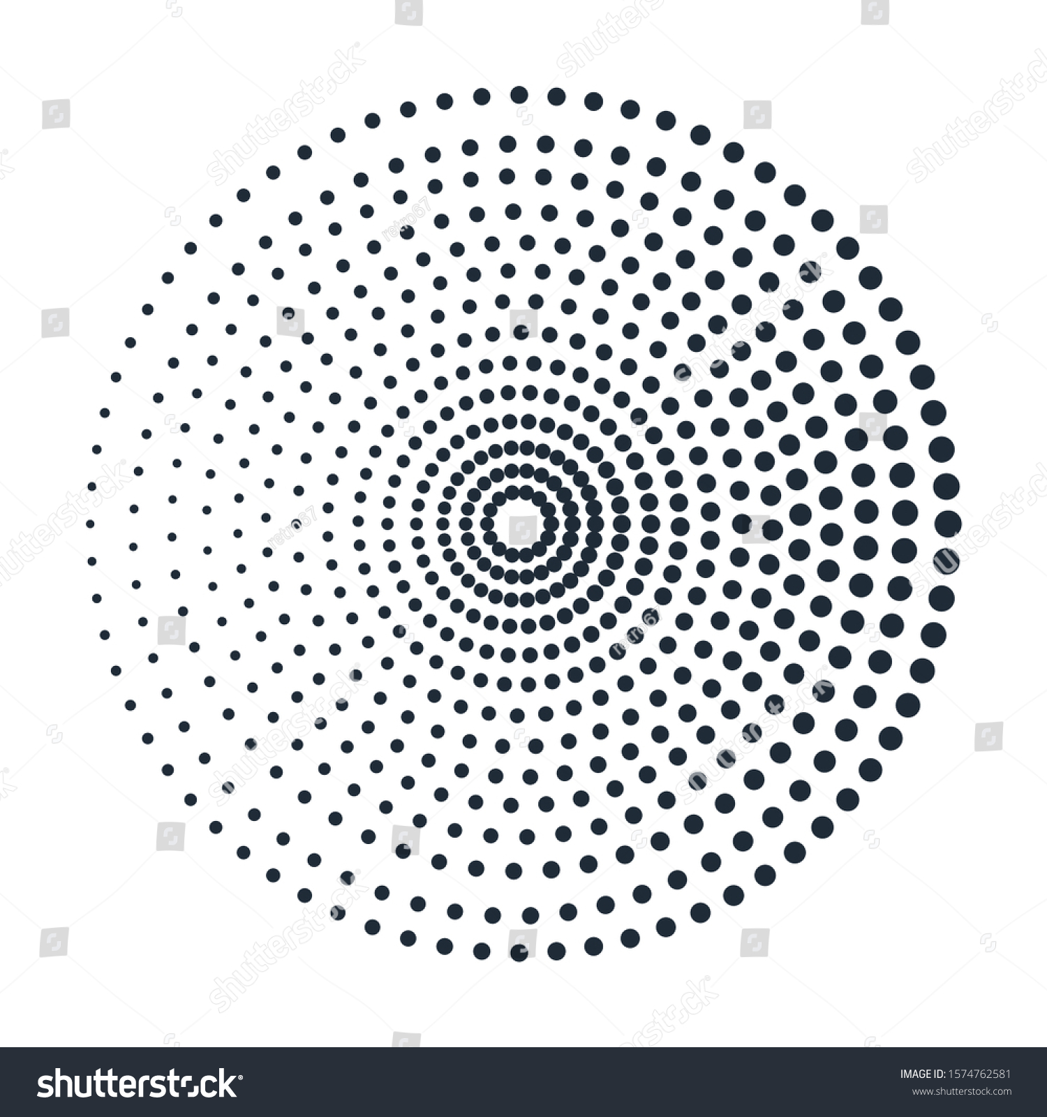 Black Abstract Vector Circle Frame Halftone: vector de stock (libre de ...