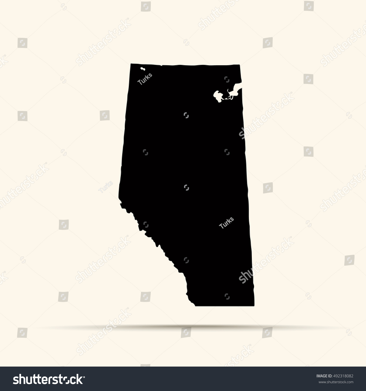 Black Alberta Map Illustration: vector de stock (libre de regalías ...
