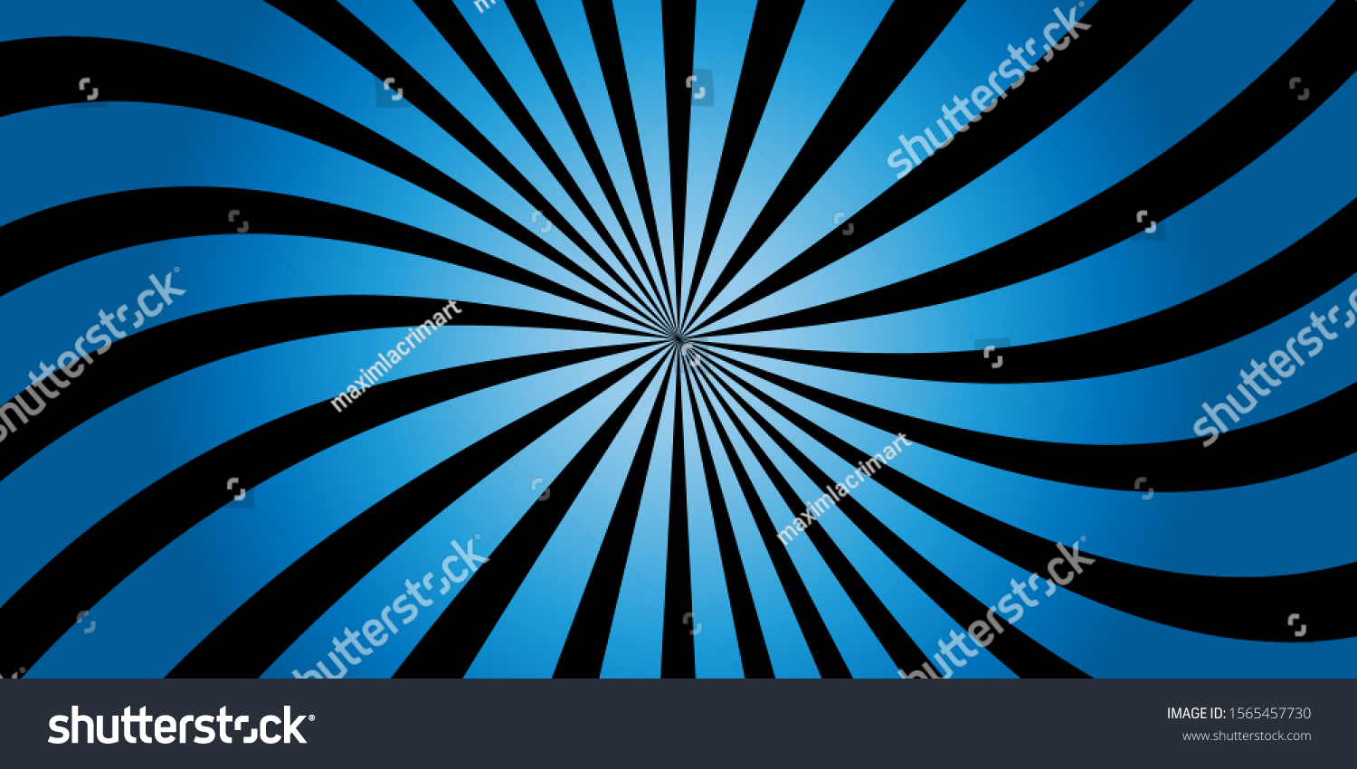 Black Blue Curved Sun Rays Vector Stock Vector (Royalty Free ...