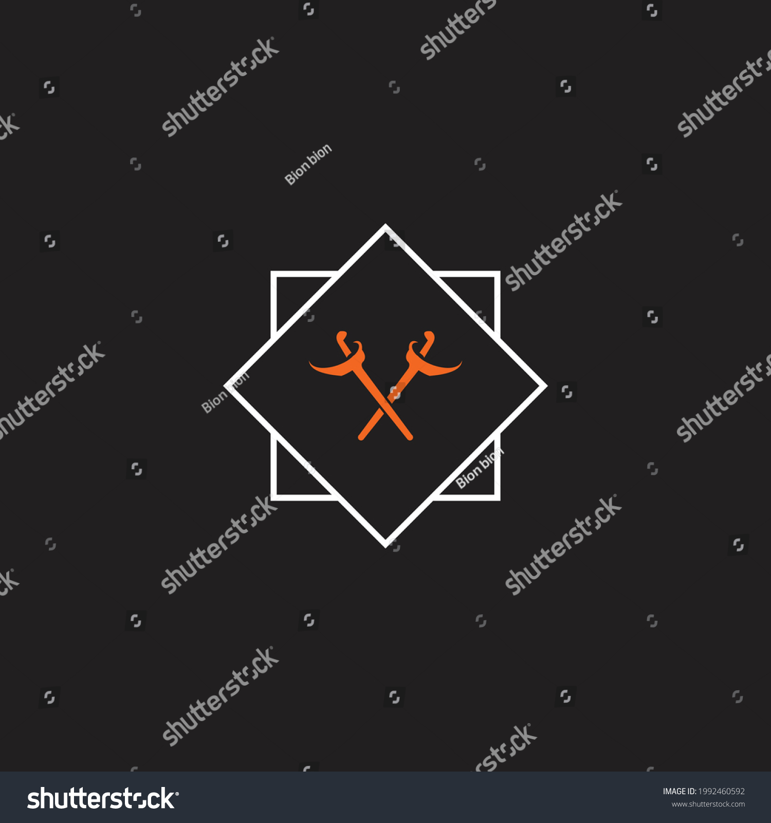 Black Orange Kris Logo Vector Stock Vector (Royalty Free) 1992460592 ...