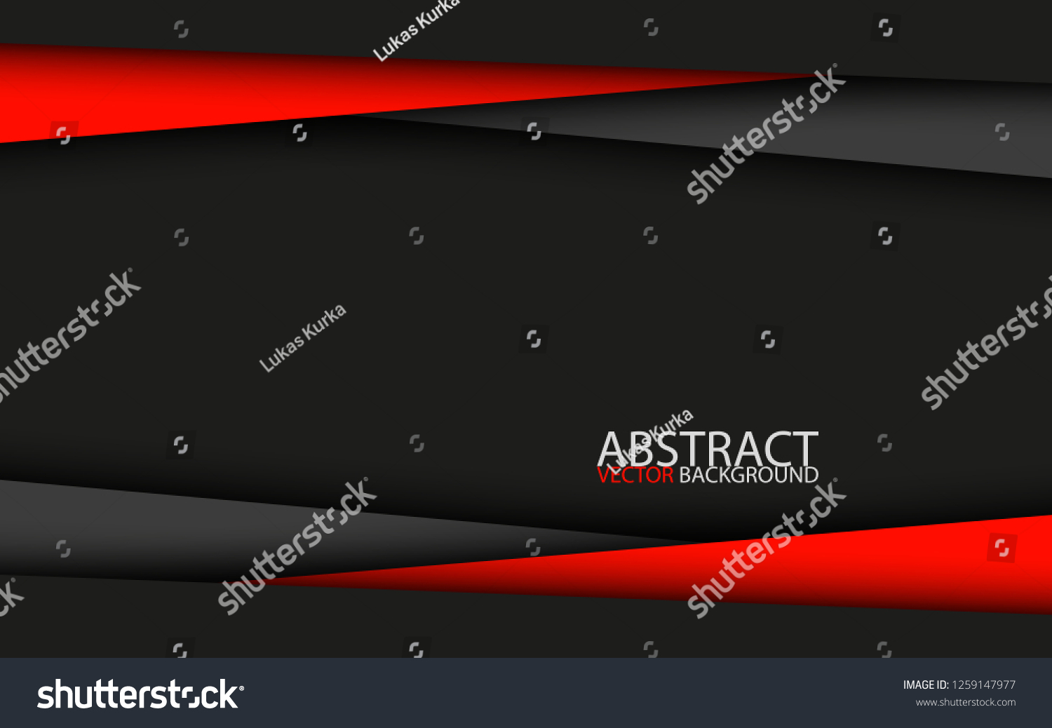 Black Red Modern Material Design Vector Stock Vector (Royalty Free ...