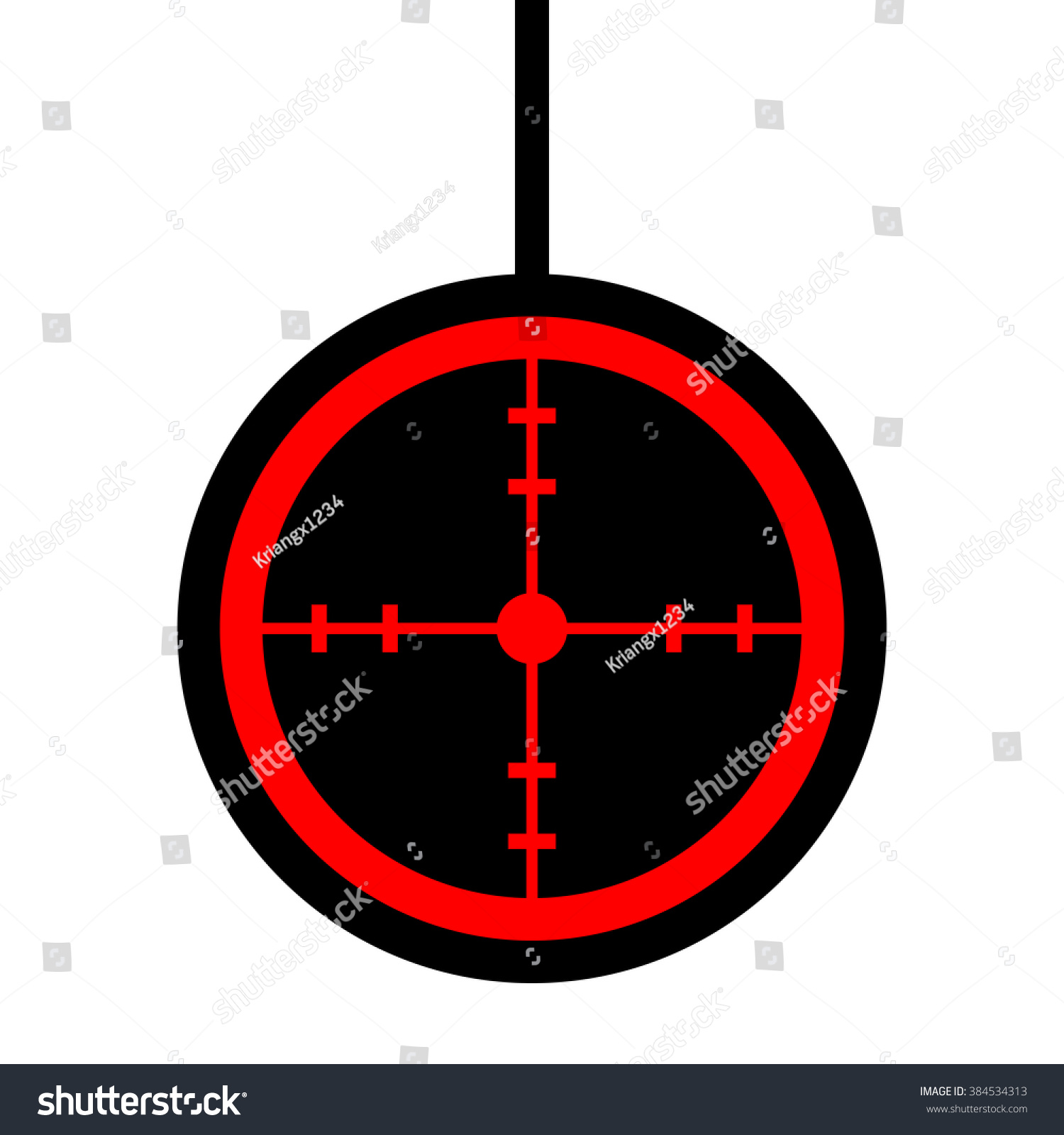 Black Red Sniper Target Vector: vector de stock (libre de regalías ...