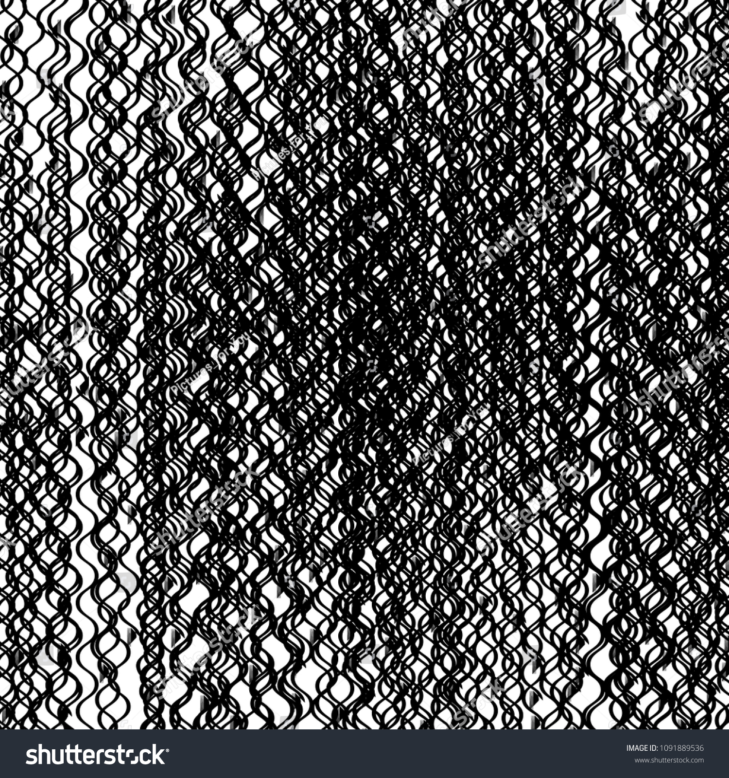 Black White Abstract Background Curly Vertical Stock Vector (Royalty ...