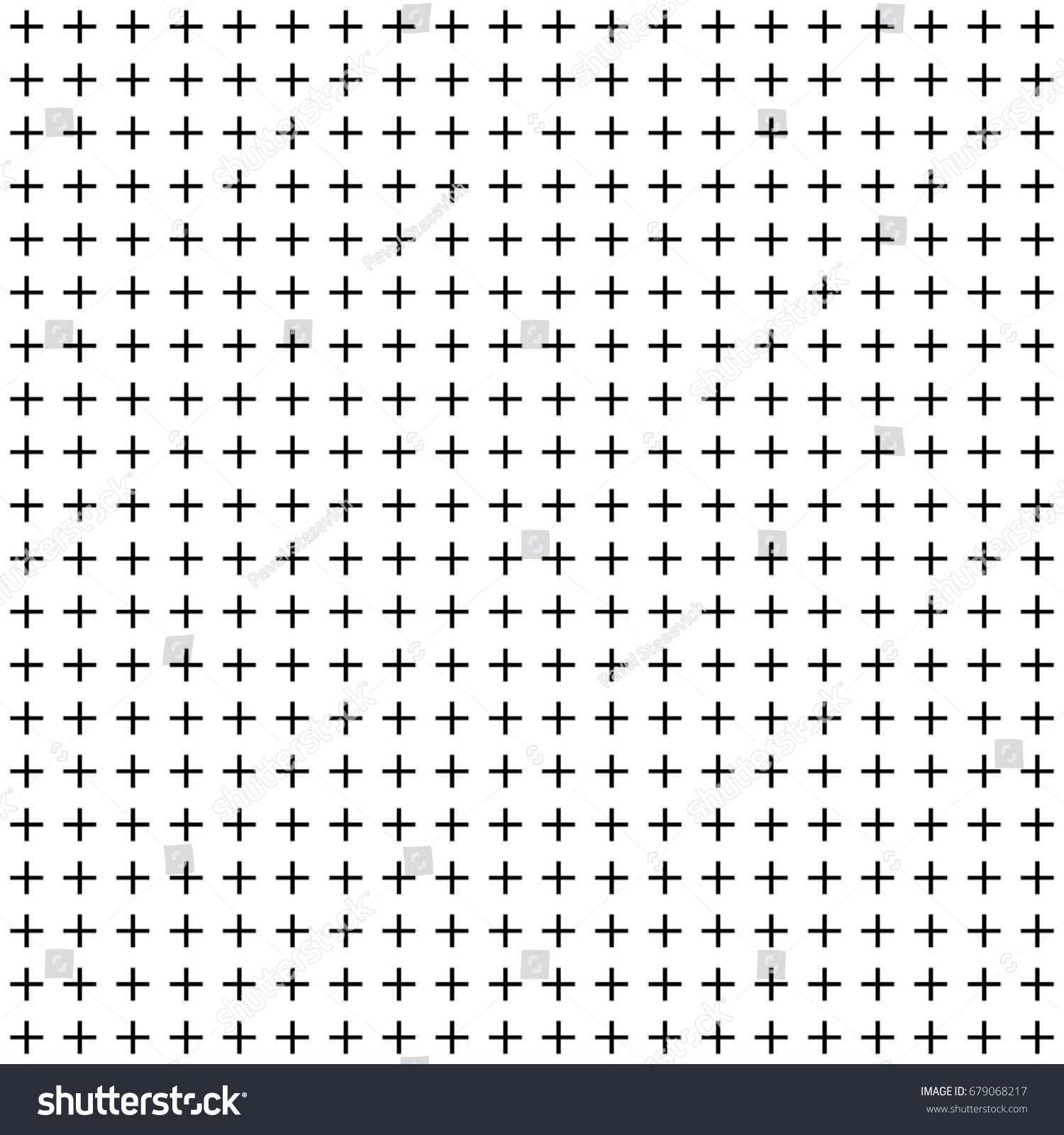 Black White Abstract Plus Sign Seamless Stock Vector (Royalty Free ...