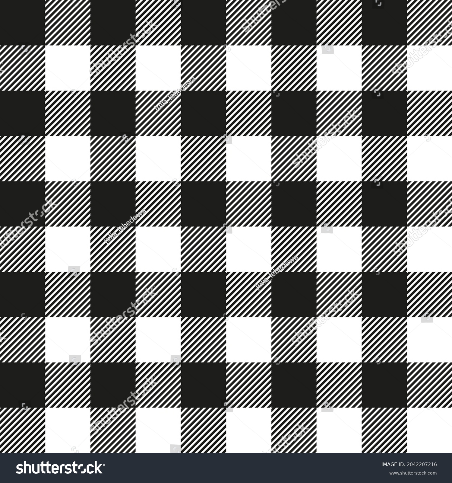 Black White Checkered Seamless Pattern Eps: เวกเตอร์สต็อก (ปลอดค่า ...