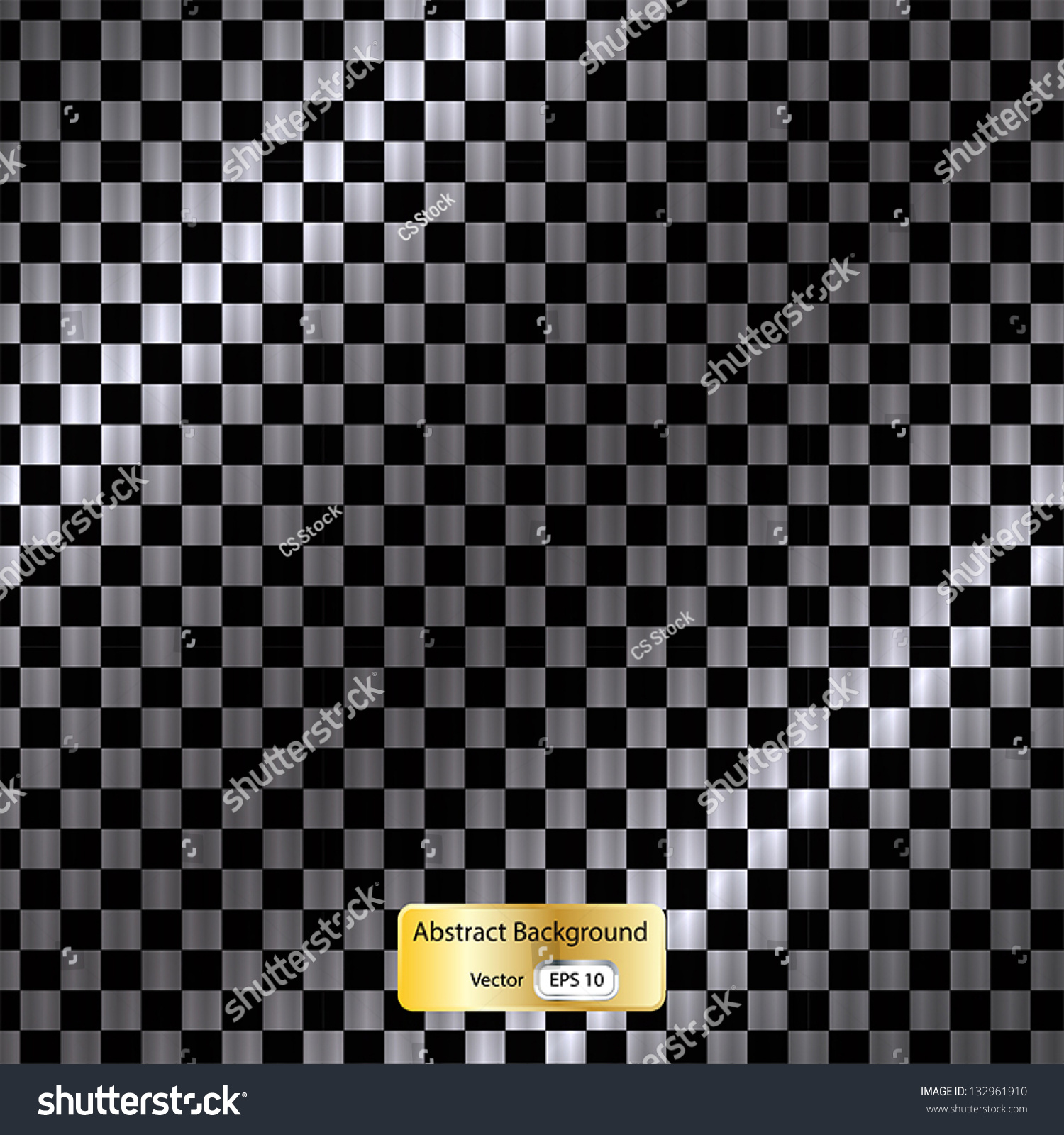 Black White Checkered Seamless Vector Stock Vector (Royalty Free ...