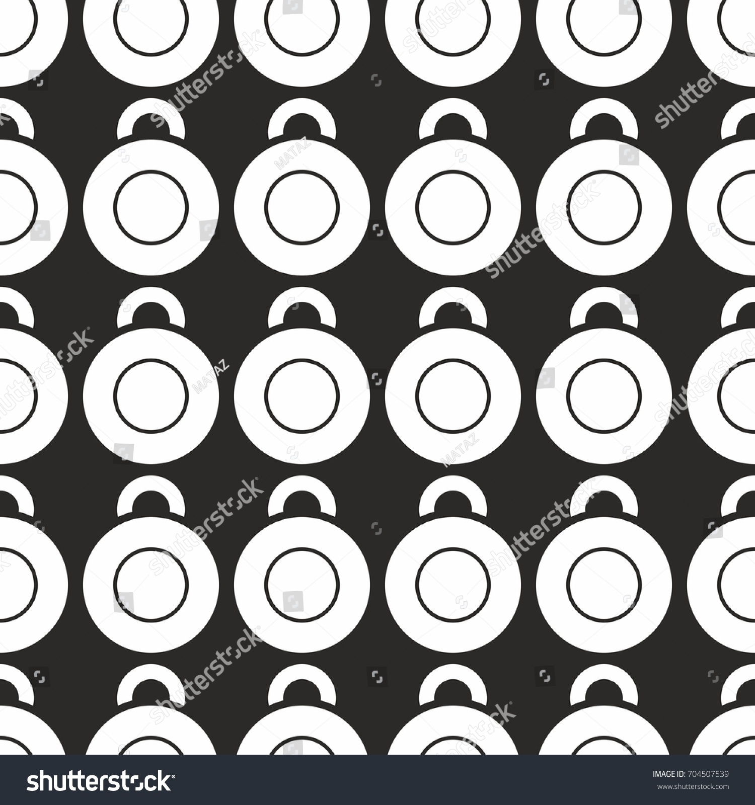 Black White Circle Dot Pattern Design Stock Vector (Royalty Free) 704507539