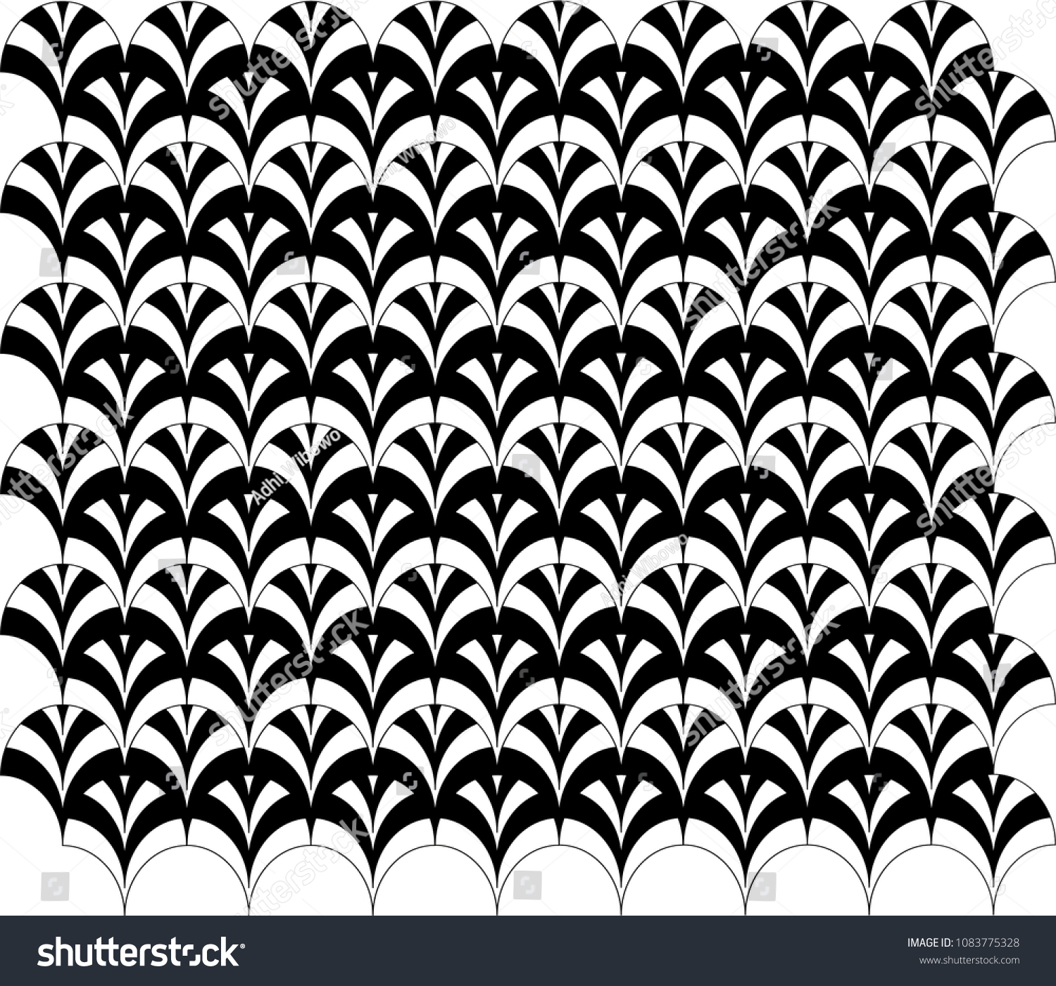 Black White Decorative Wallpaper Background Pattern Stock Vector ...