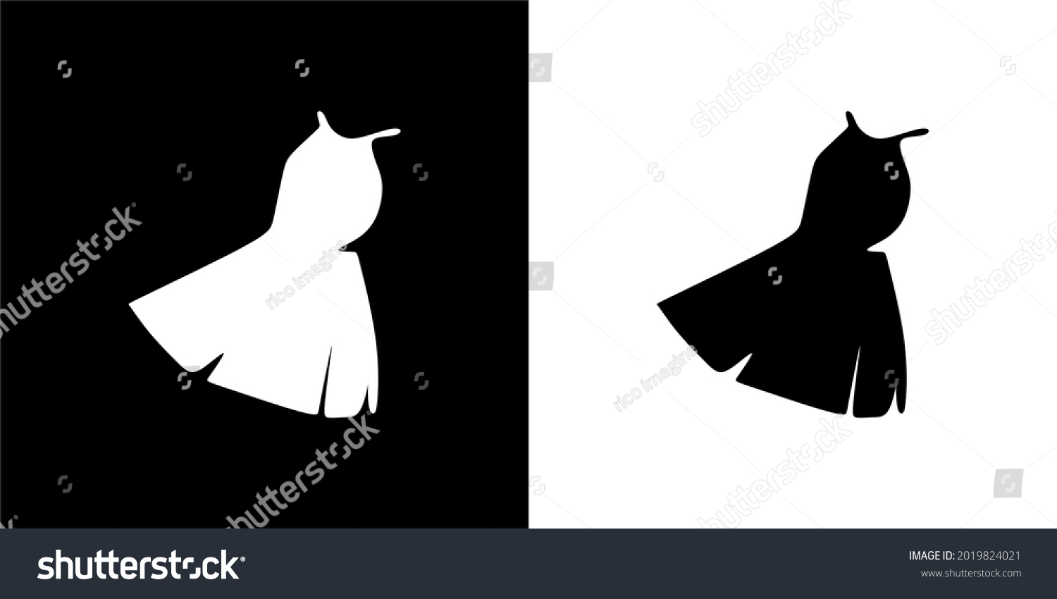 Black White Drees Logo Vector Stock Vector (Royalty Free) 2019824021