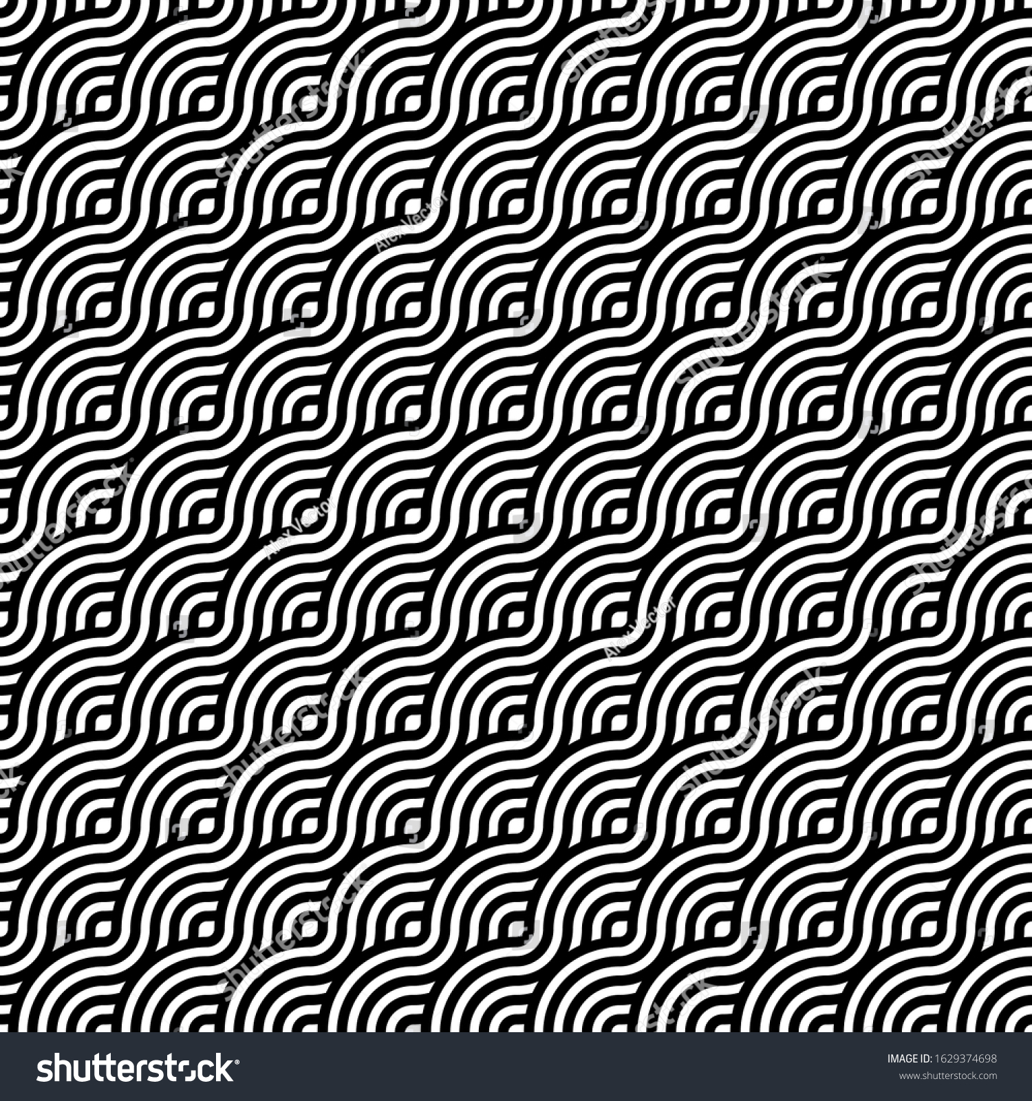 Black White Geometric Circle Impossible Background Stock Vector ...