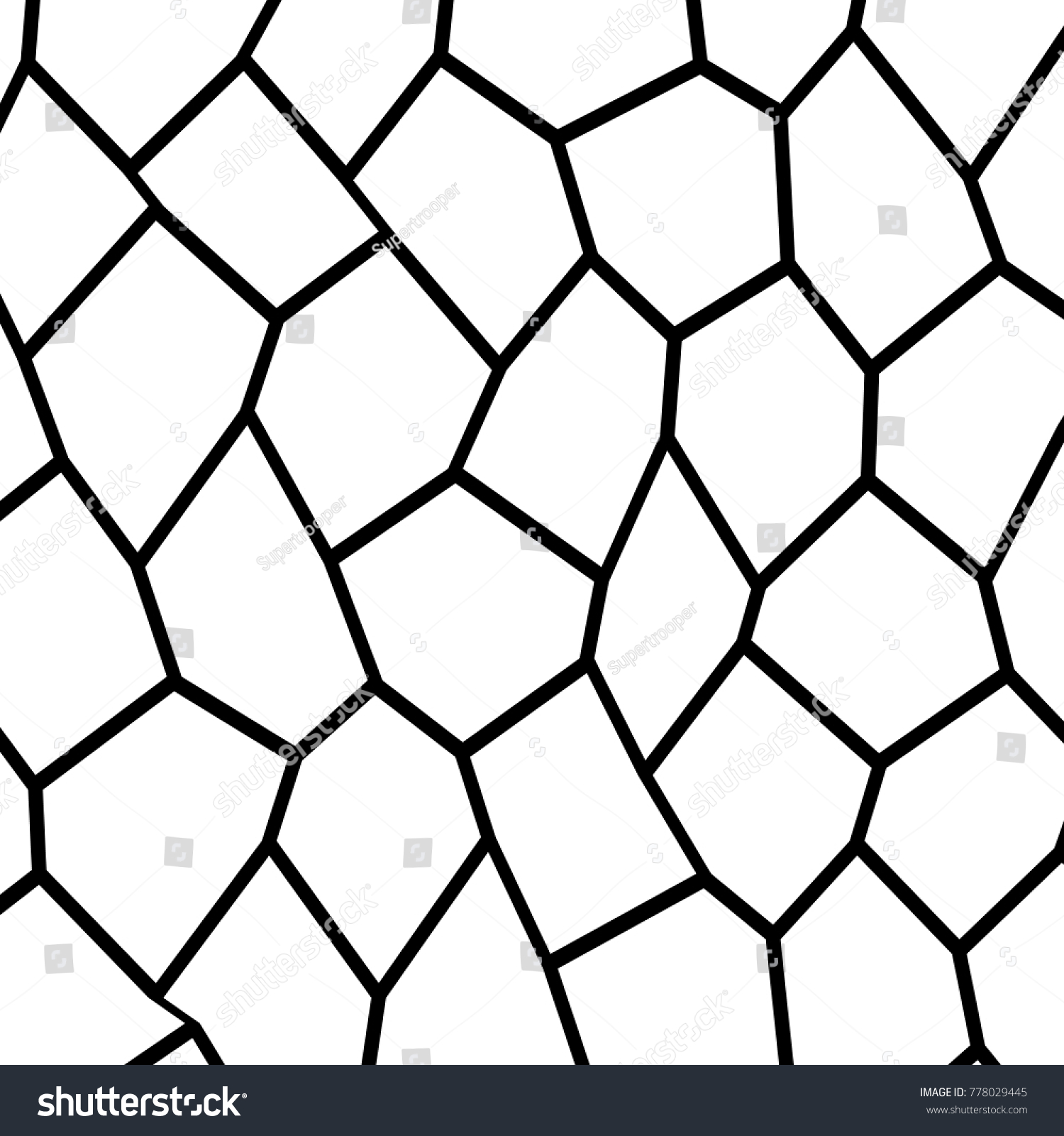 Black White Irregular Grid Modular Structure Stock Vector (Royalty Free ...
