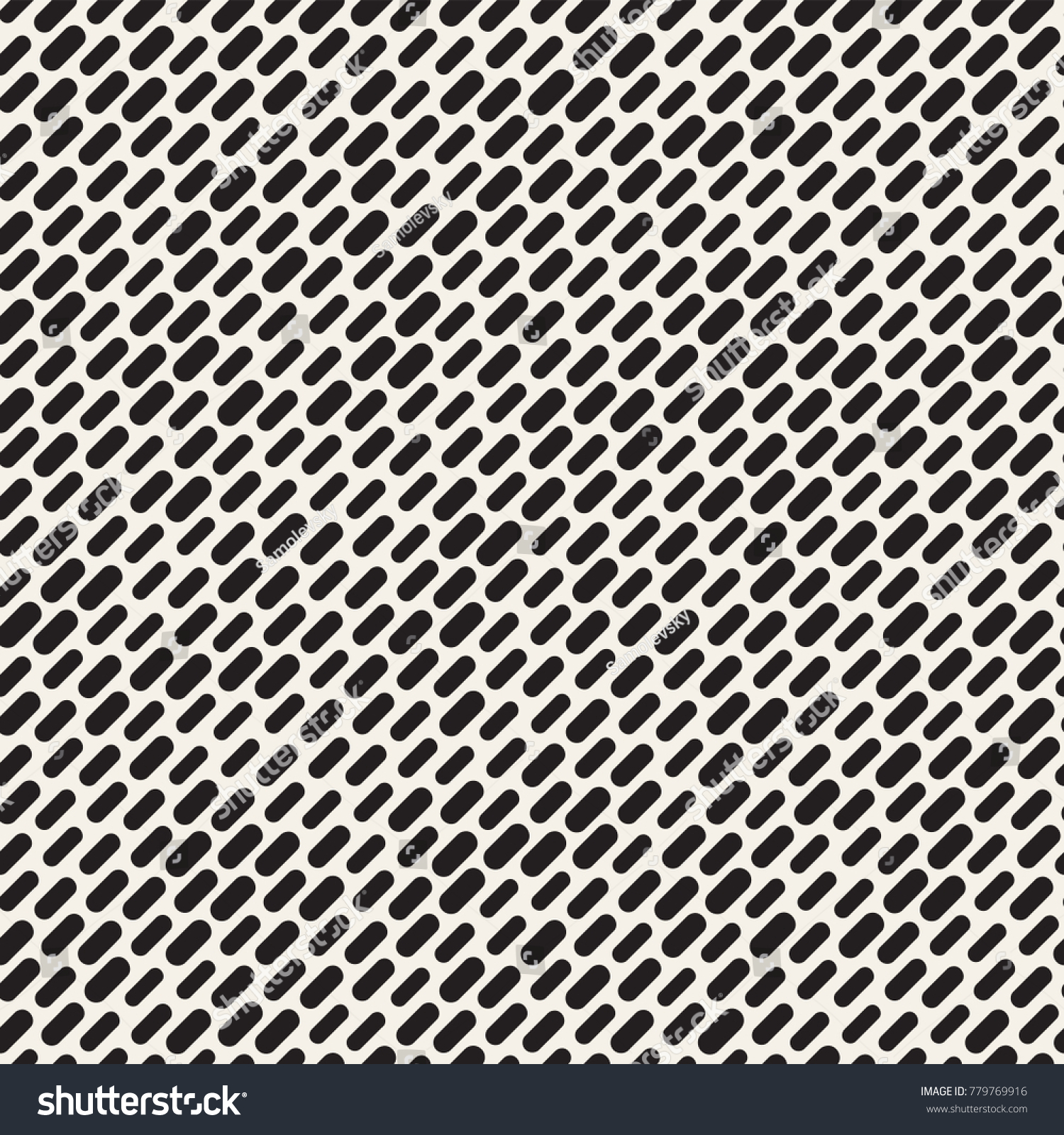 Black White Irregular Rounded Dashed Lines Stock Vector (Royalty Free ...