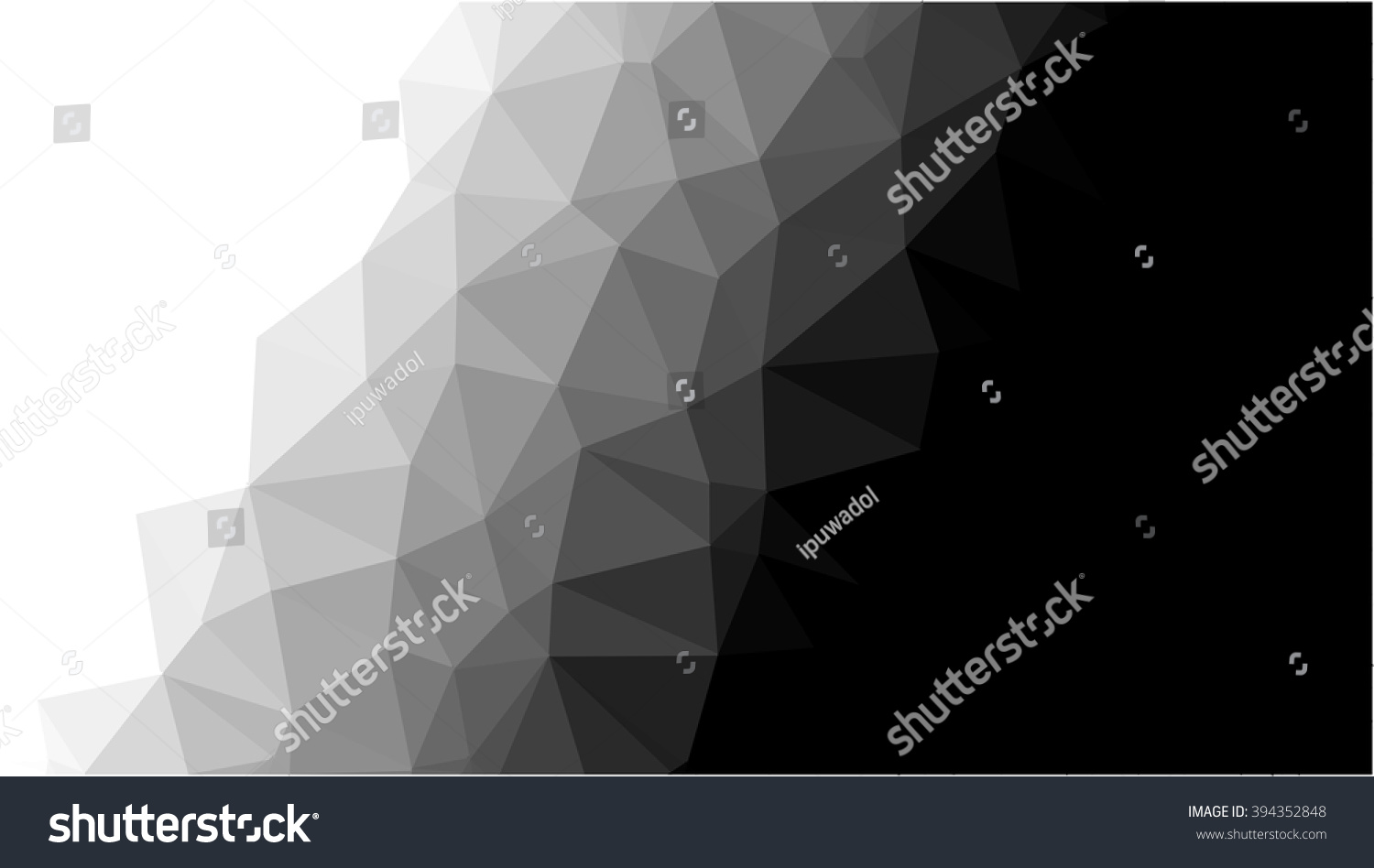 Black White Low Poly Background Stock Vector (Royalty Free) 394352848 | Shutterstock