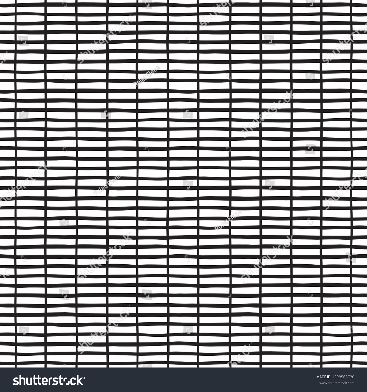 Black White Rectangle Grid Plaid Table Stock Vector (Royalty Free ...
