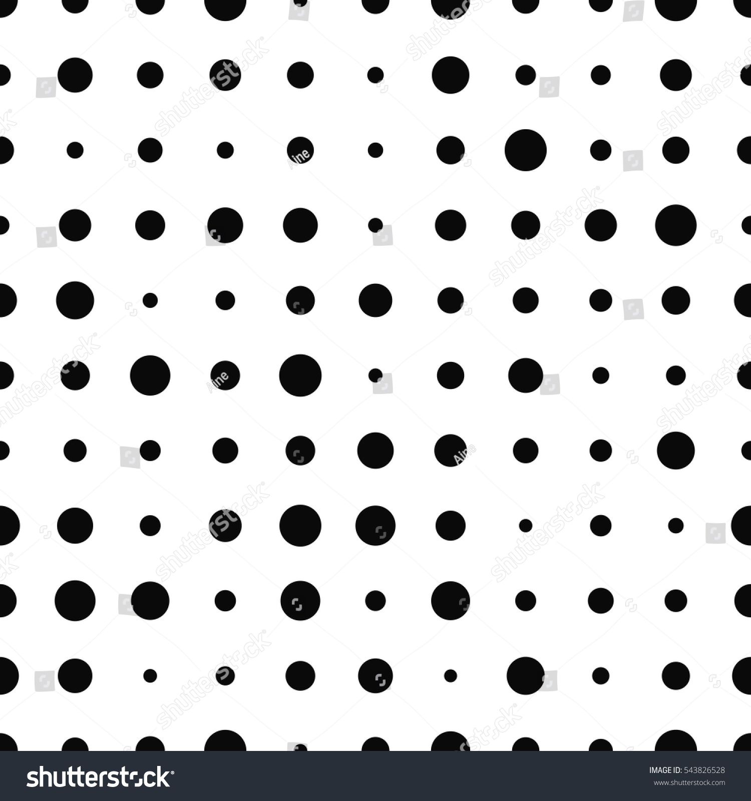 Black White Round Seamless Pattern Vector Stock Vector (Royalty Free ...