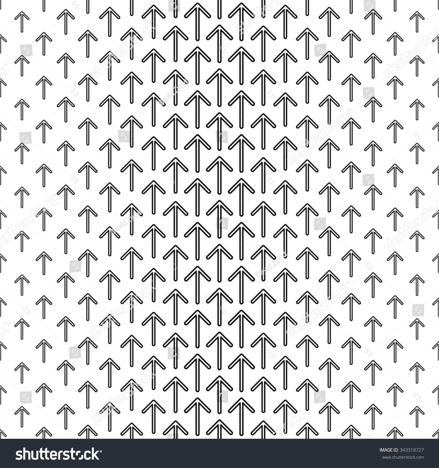 Black White Seamless Arrow Pattern Background Stock Vector (Royalty Free) 343318727
