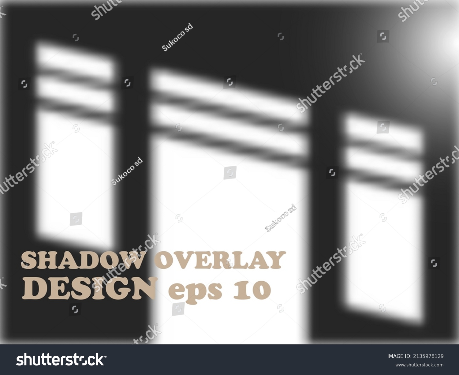 Black White Shadow Overlay Design Vector Stock Vector (Royalty Free ...