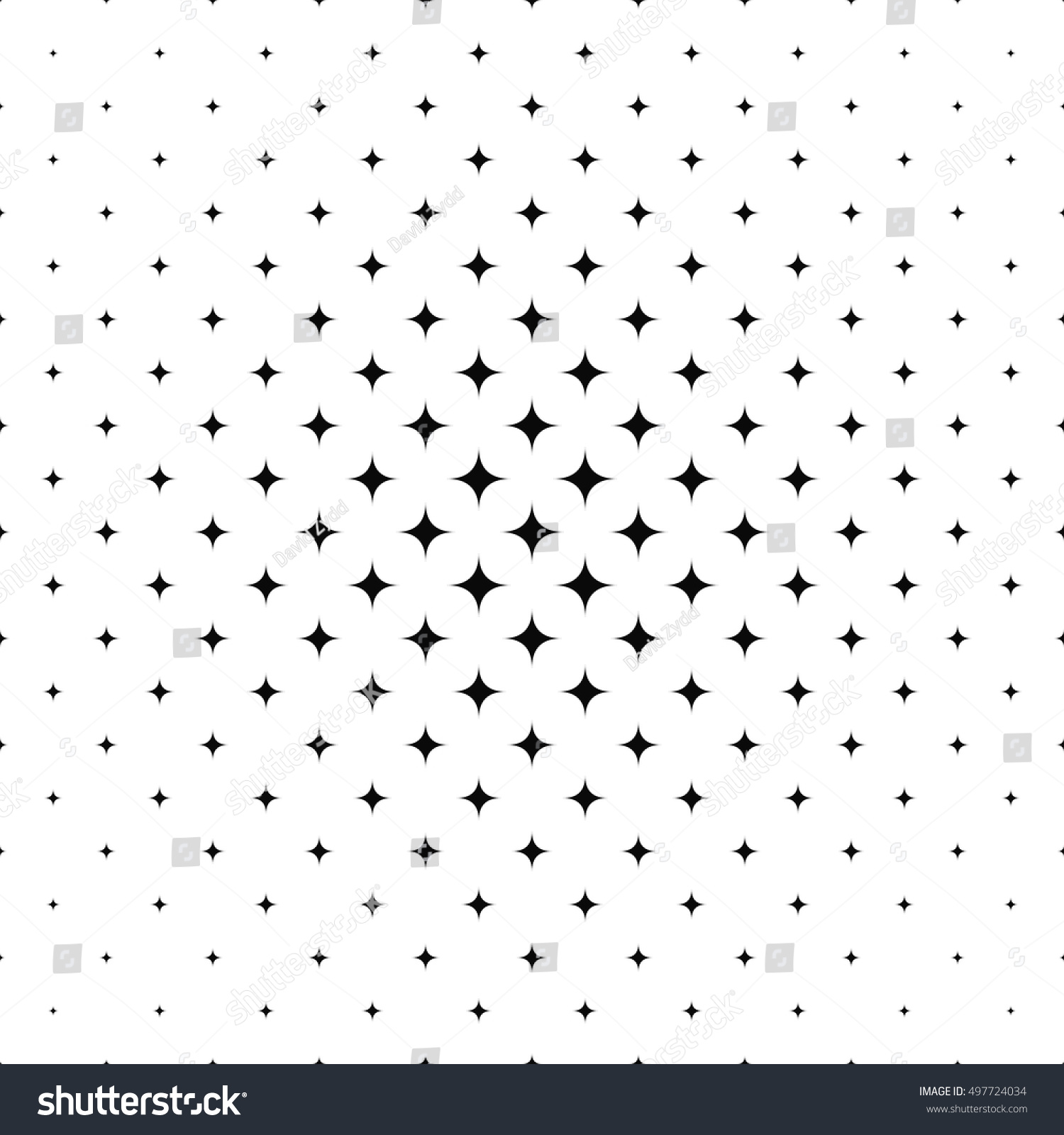 Black White Star Pattern Background Vector Stock Vector (Royalty Free ...