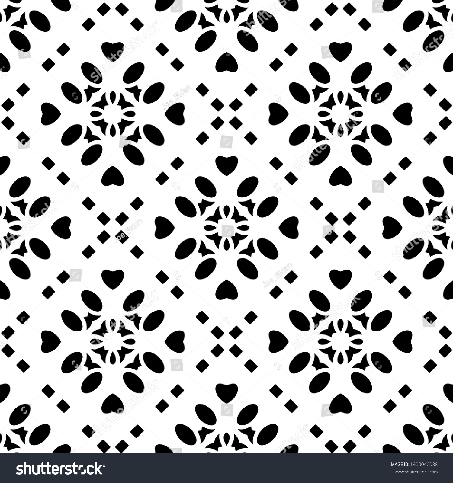 Black White Texture Seamless Geometric Pattern Stock Vector (Royalty ...