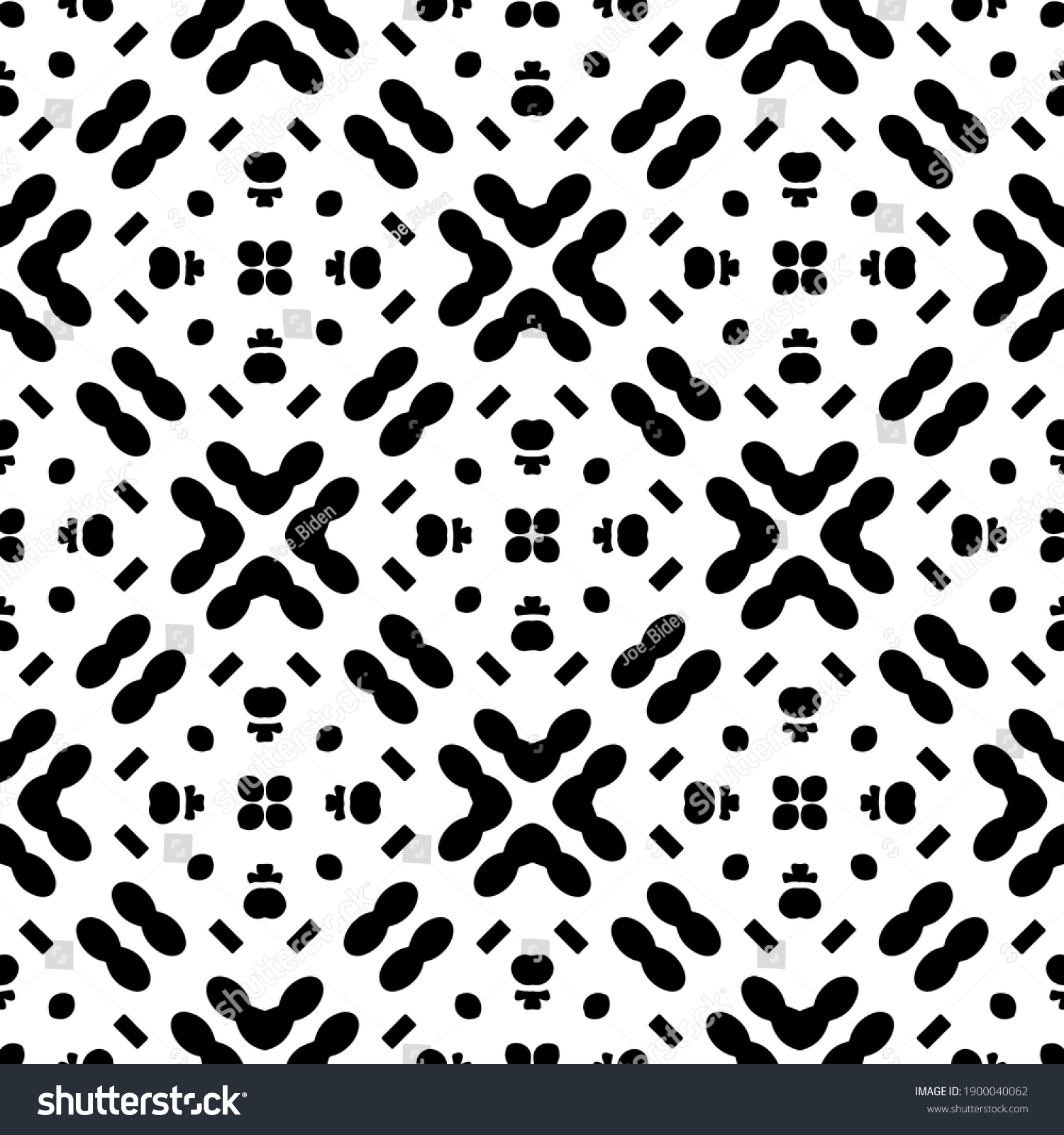 Black White Texture Seamless Geometric Pattern Stock Vector (Royalty ...
