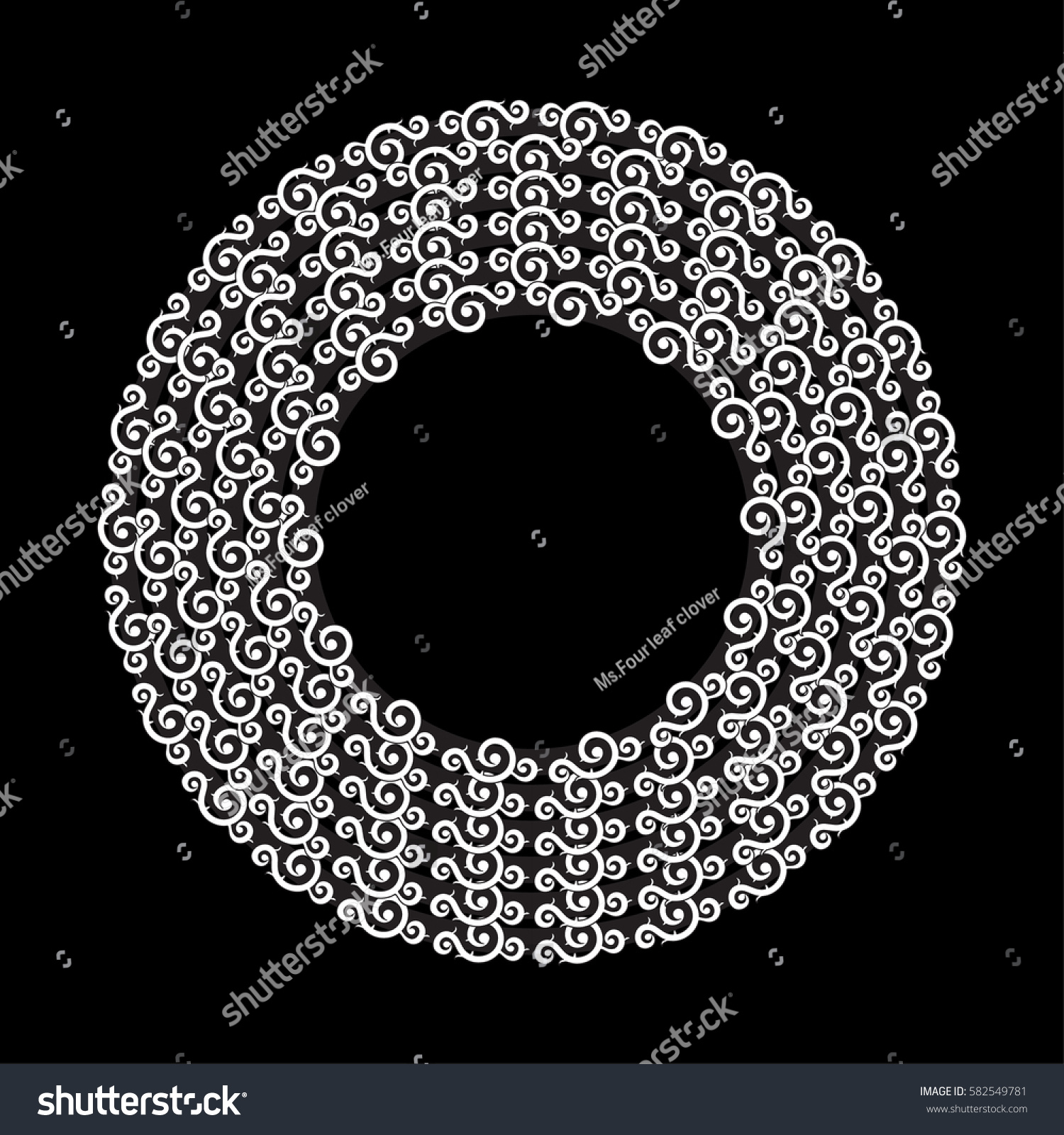 「Black White Vintage Cycle Pattern Vector」のベクター画像素材（ロイヤリティフリー ...