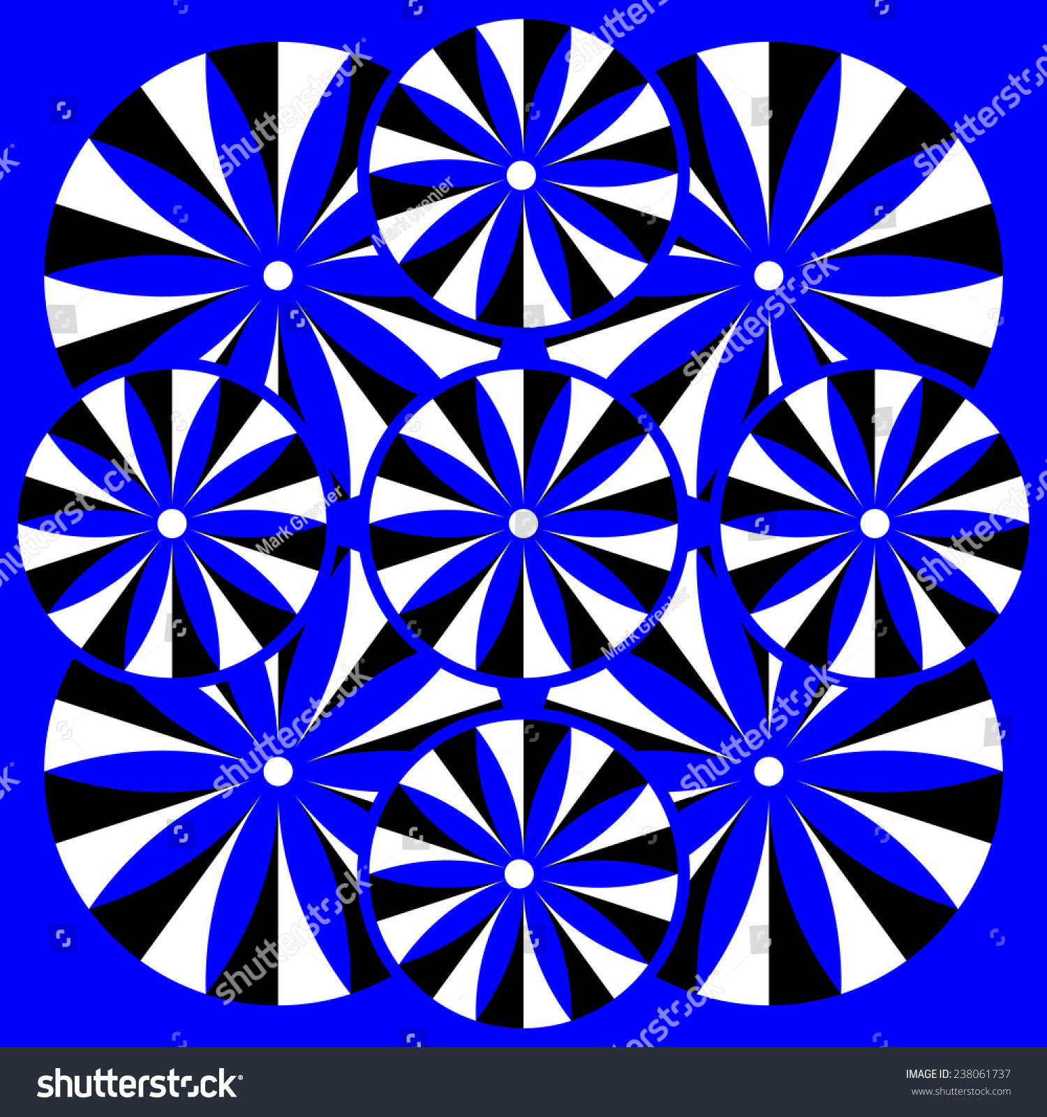 Black White Wheel Pattern Stock Vector (Royalty Free) 238061737 ...