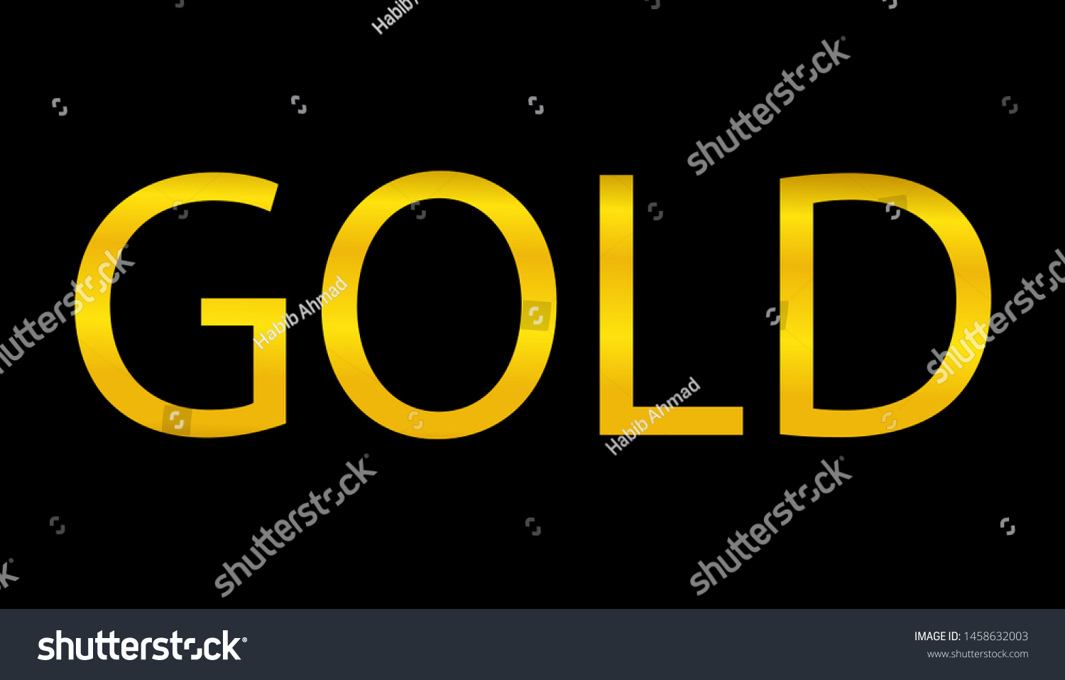 Black Background Gold Text: vector de stock (libre de regalías ...