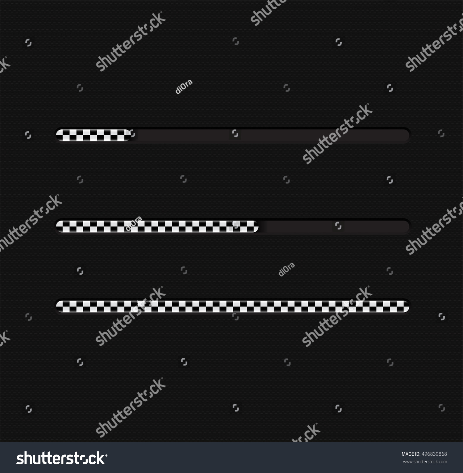 Black Background Loading Bar Illustration 10 Stock Vector (Royalty Free ...