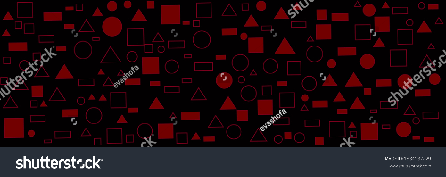 Black Background Red Shapes: เวกเตอร์สต็อก (ปลอดค่าลิขสิทธิ์ ...