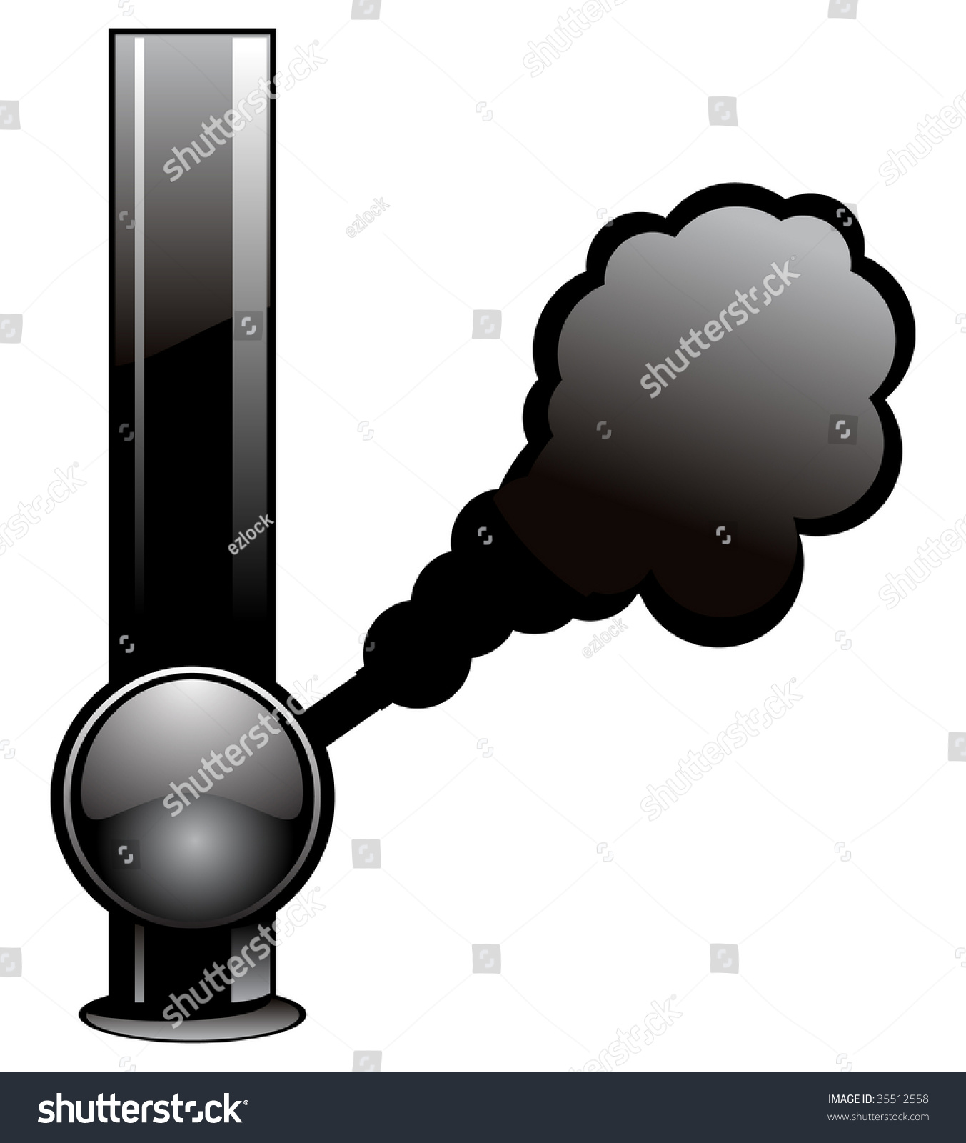 Black Bong Stock Vector (Royalty Free) 35512558 | Shutterstock