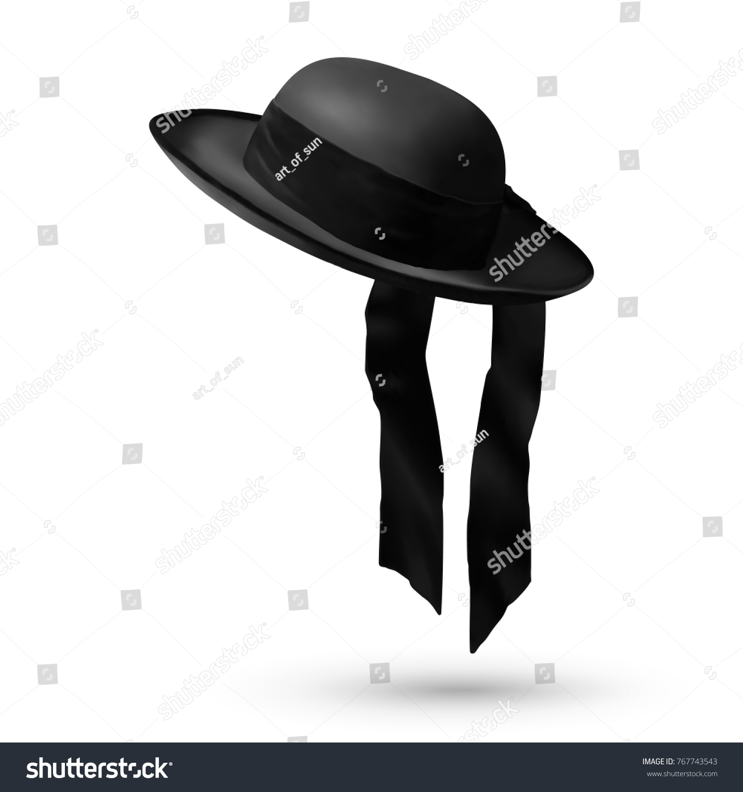 Black Breton Vector Mens Hat : image vectorielle de stock (libre de ...