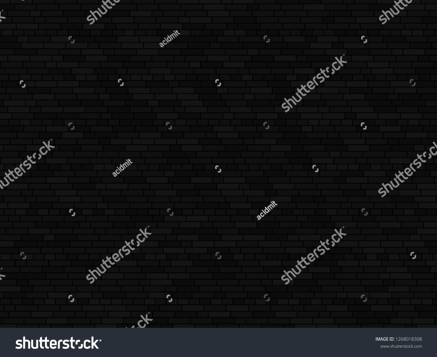 Black Brick Wall Background Vector Brick Stock Vector (Royalty Free ...
