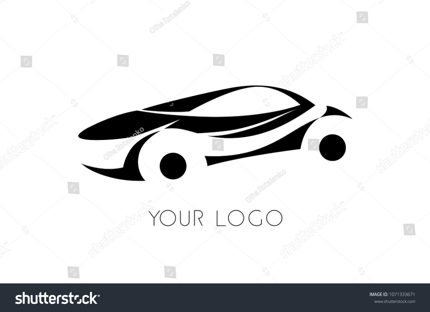 Black Car Logo Stock Vector (Royalty Free) 1071333671